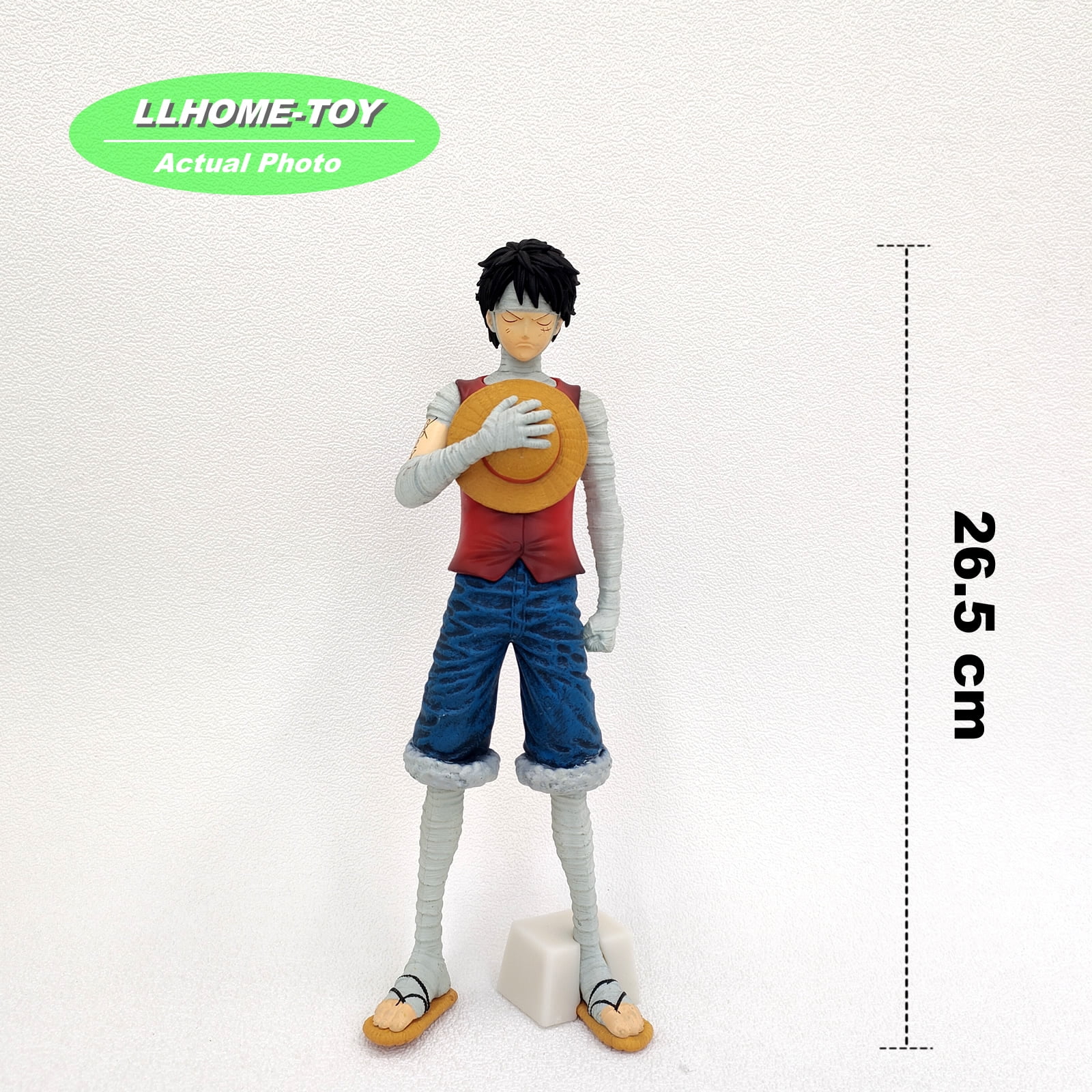 Anime One Piece Monkey D Luffy Hurt Stand Silent Tribute Figure Statue ...