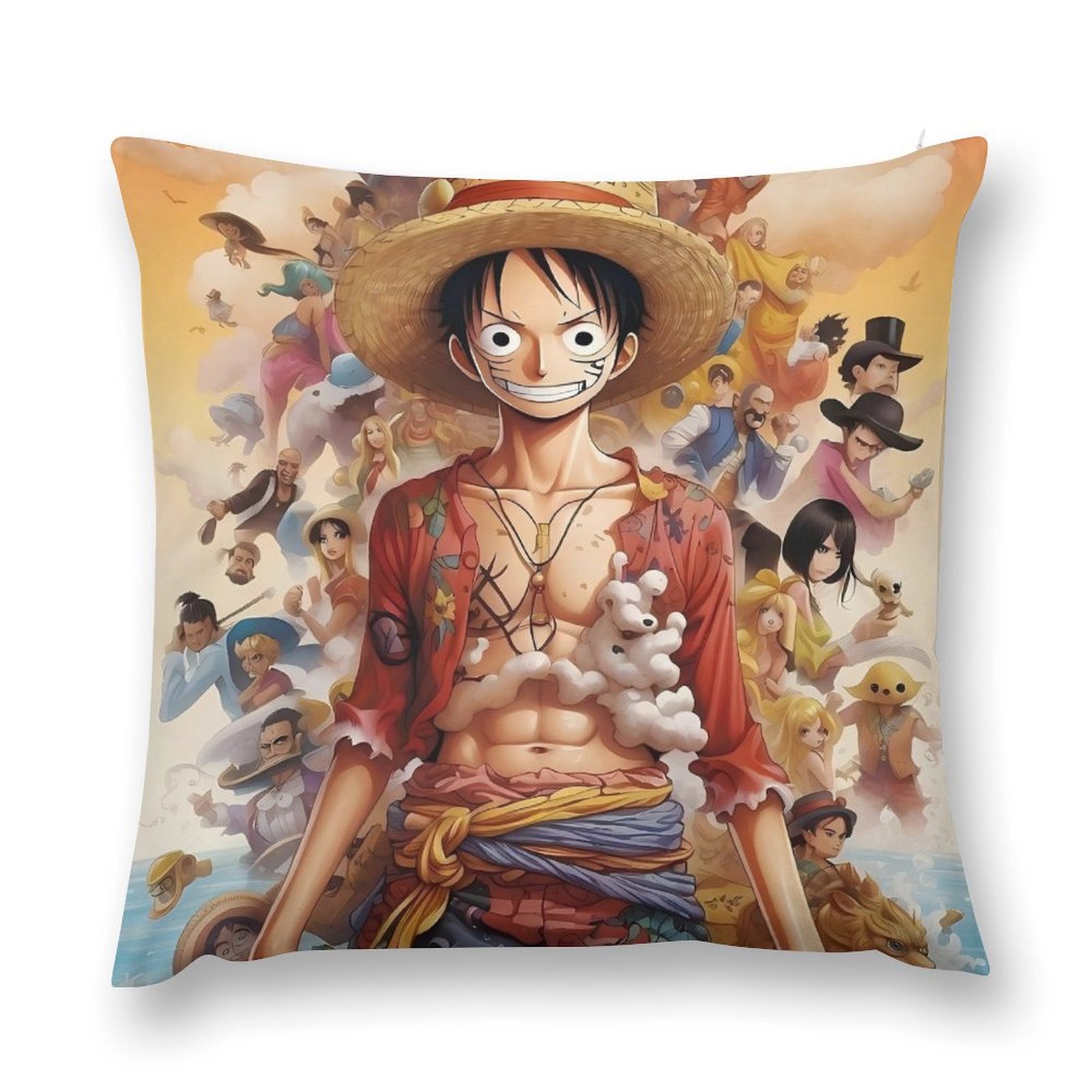 Anime One Piece Pillowcases One Piece Merch 18 "x18 " Anime Decorative ...
