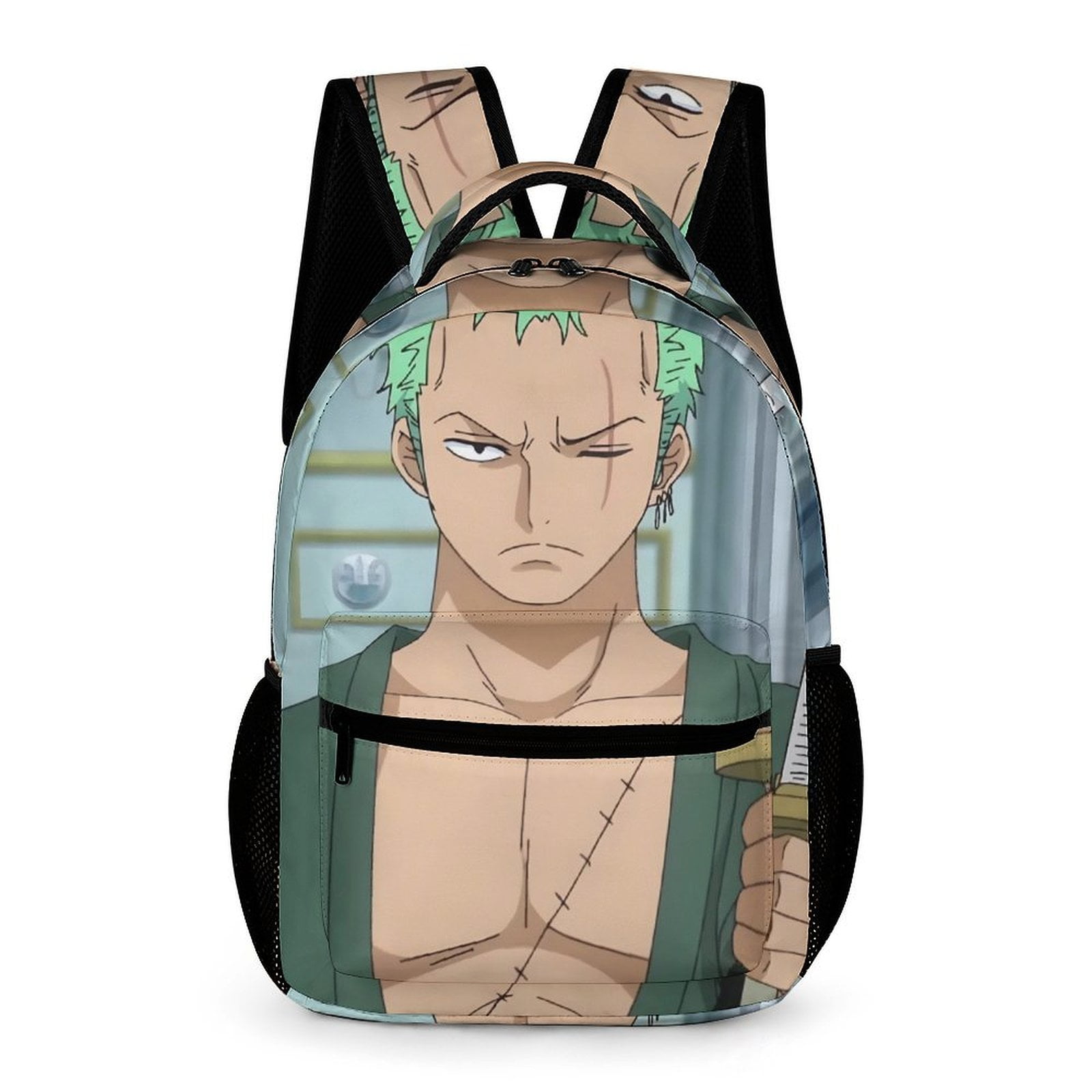 Anime One-Piece Roronoa Zoro Backpack Lightweight Bookbag Casual ...