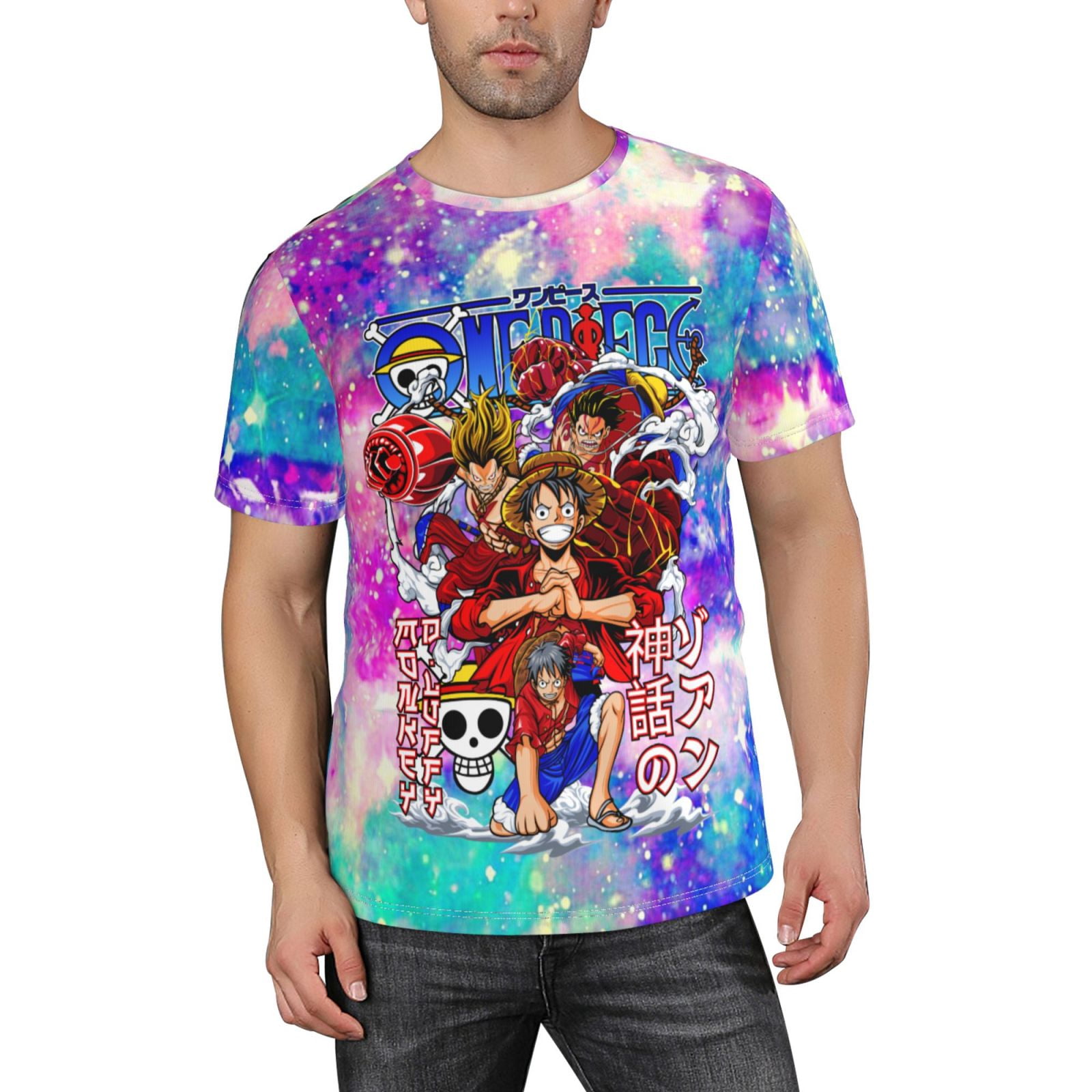 Anime One Piece T-Shirt, Men'S Fashion Tops, Aldult Short Sleeve T ...