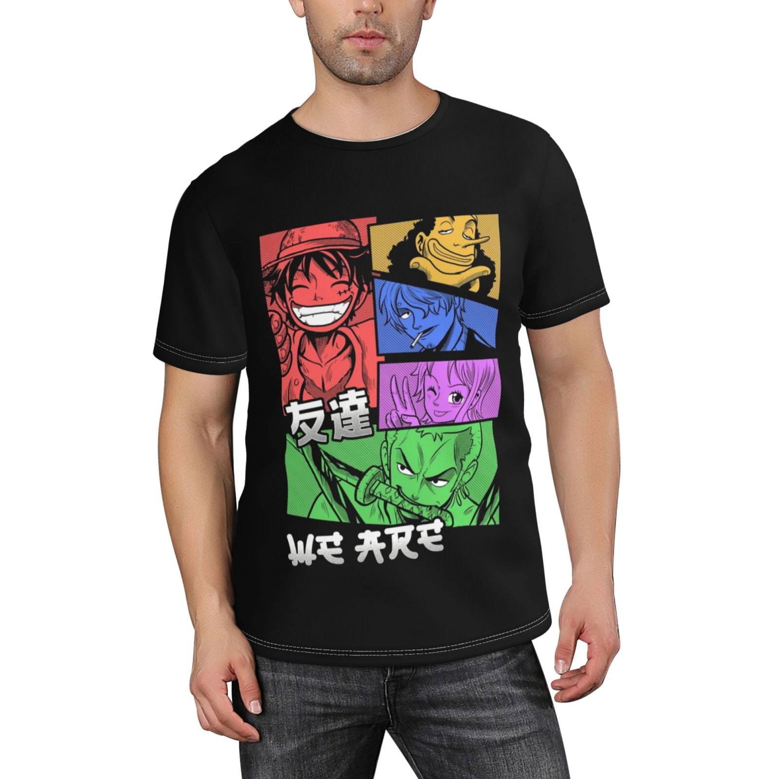 Anime One Piece T-Shirt, Men'S Fashion Tops, Aldult Short Sleeve T ...