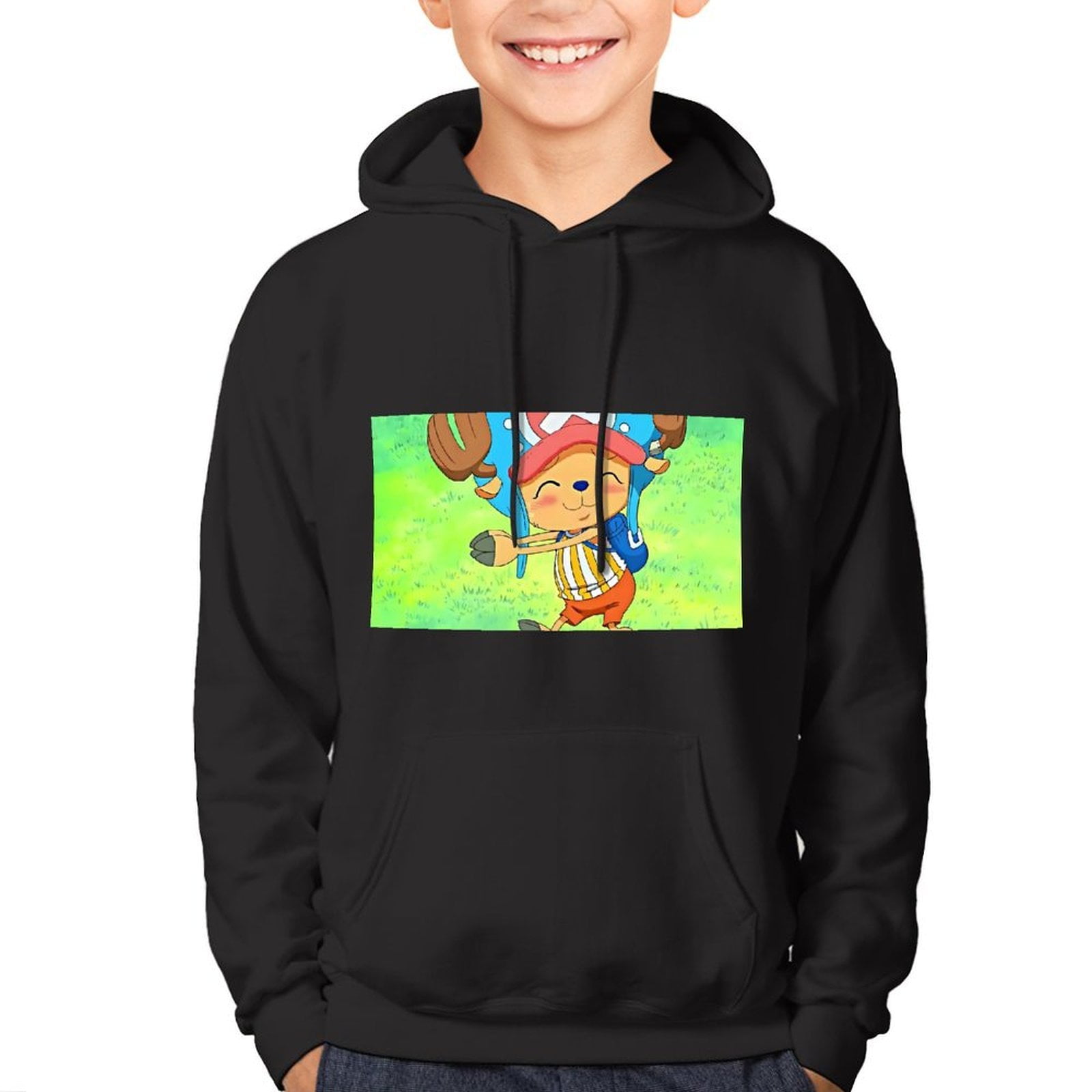 Anime One-Piece Tony Tony Chopper Black Kids' Hoodie 3d Print ...