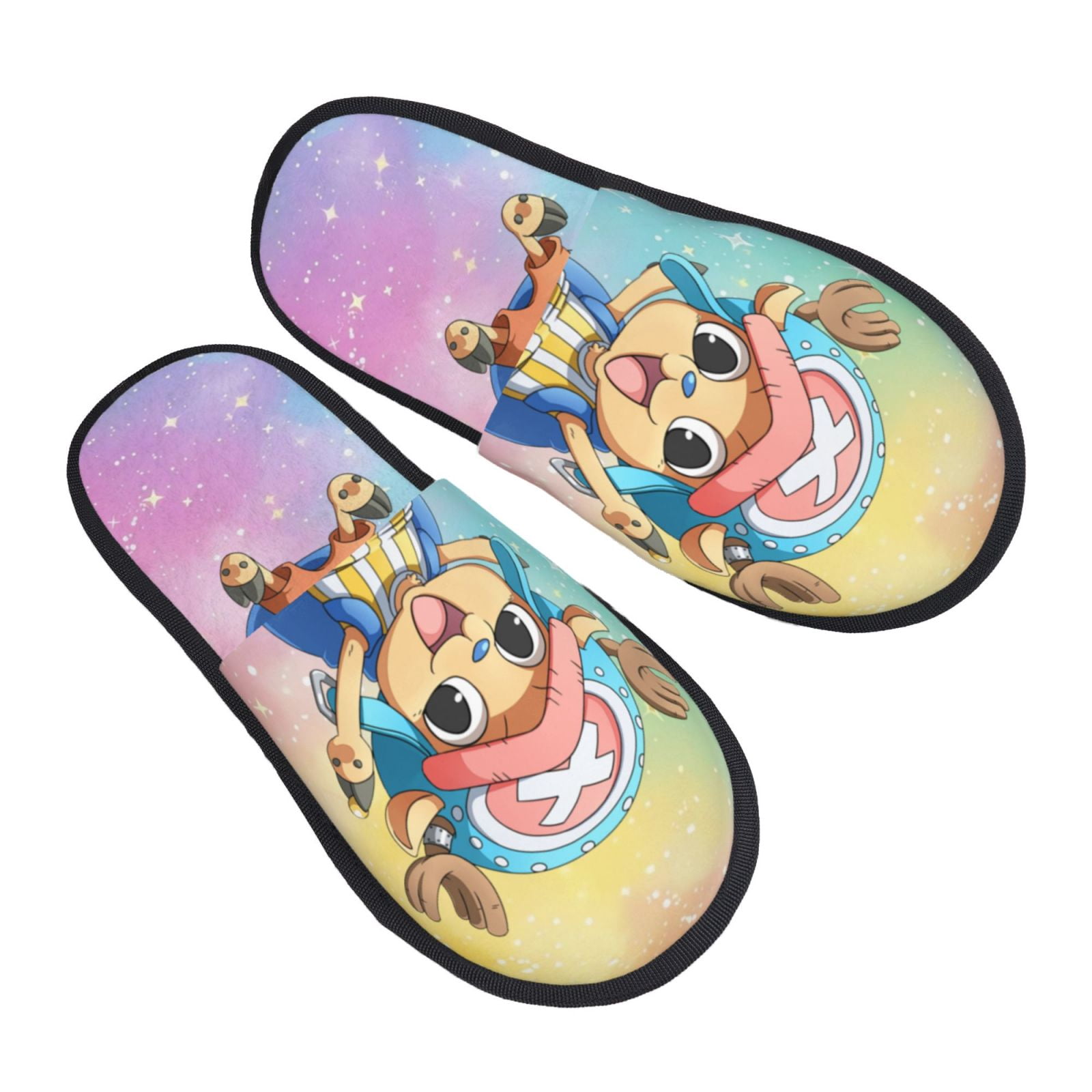 Anime One-Piece Tony Tony Chopper Furry Slippers For Men Women Fuzzy ...
