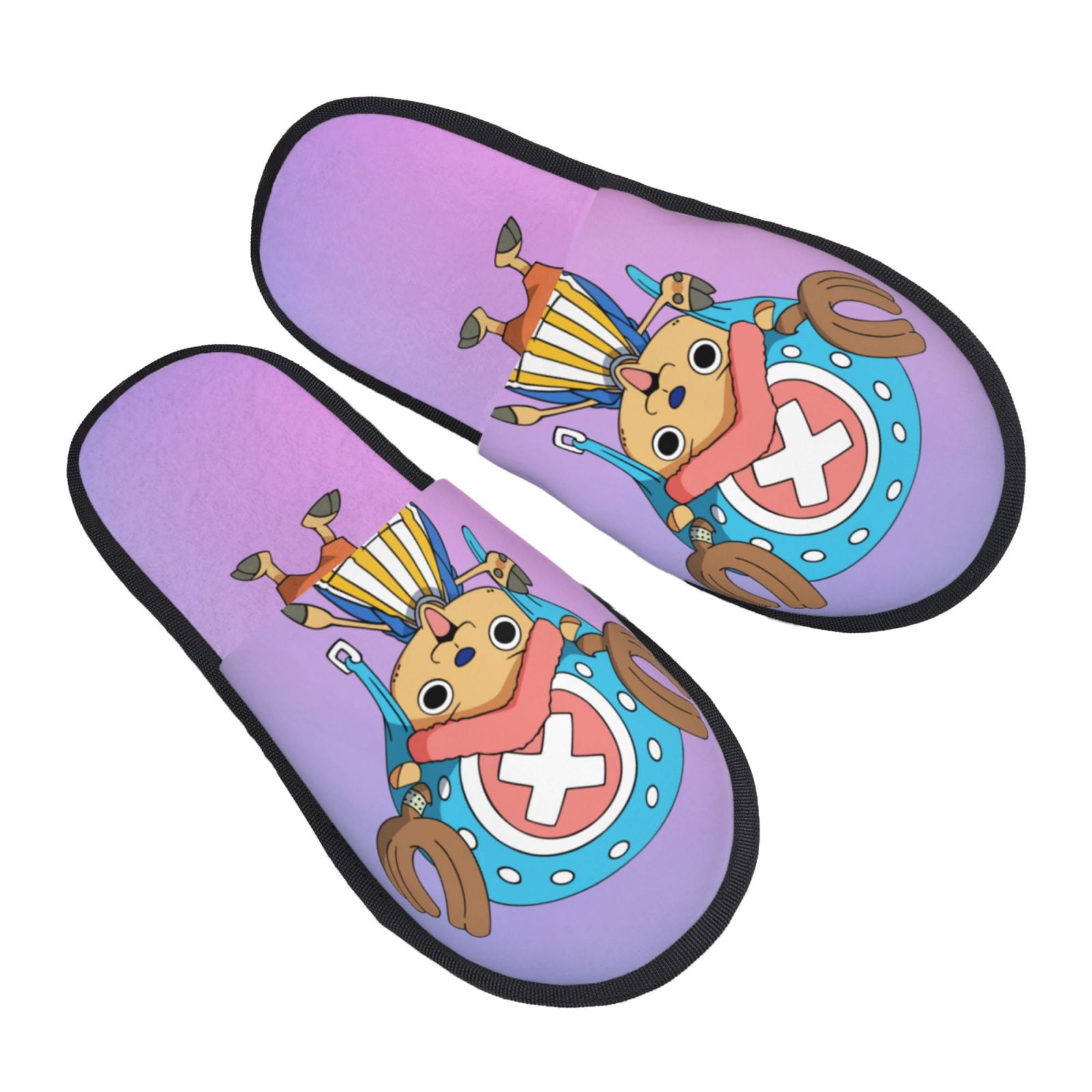 Anime One-Piece Tony Tony Chopper Furry Slippers For Men Women Fuzzy ...