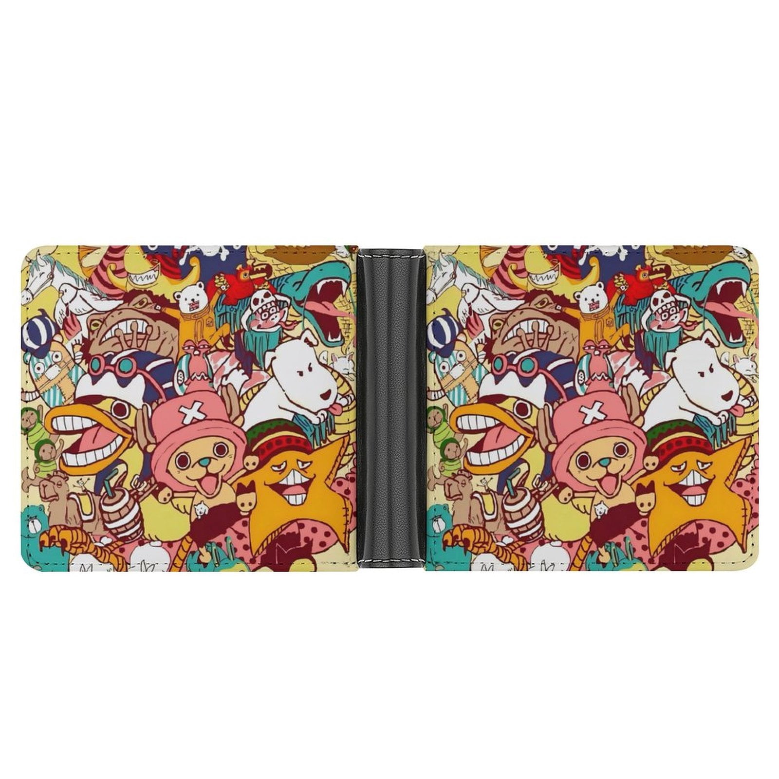 Anime One Piece Wallet For Men Purse Leather Bifold Wallet One Piece ...