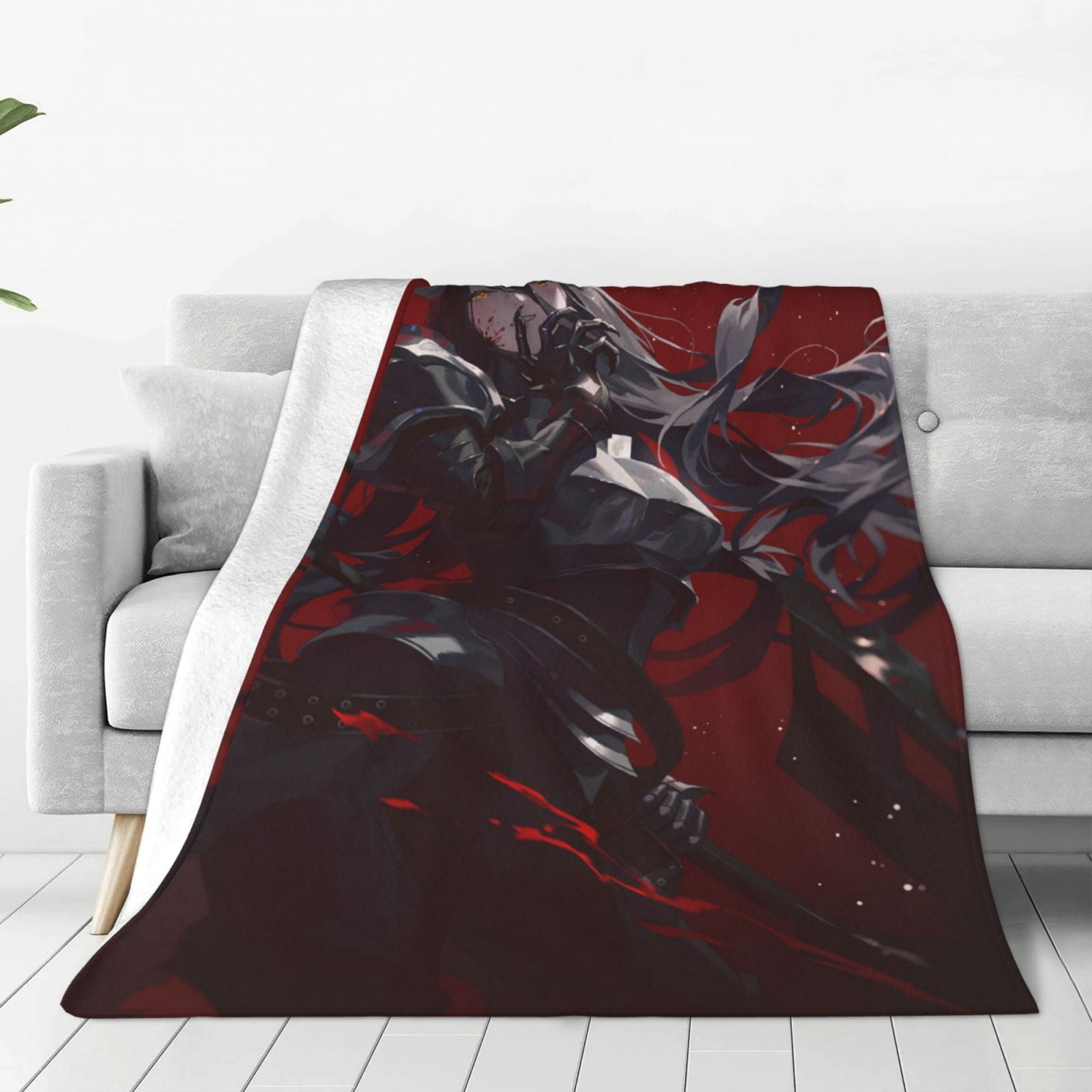 Anime Overlord Albedo Ultra-Soft Micro Fleece Blanket Throw All Season ...