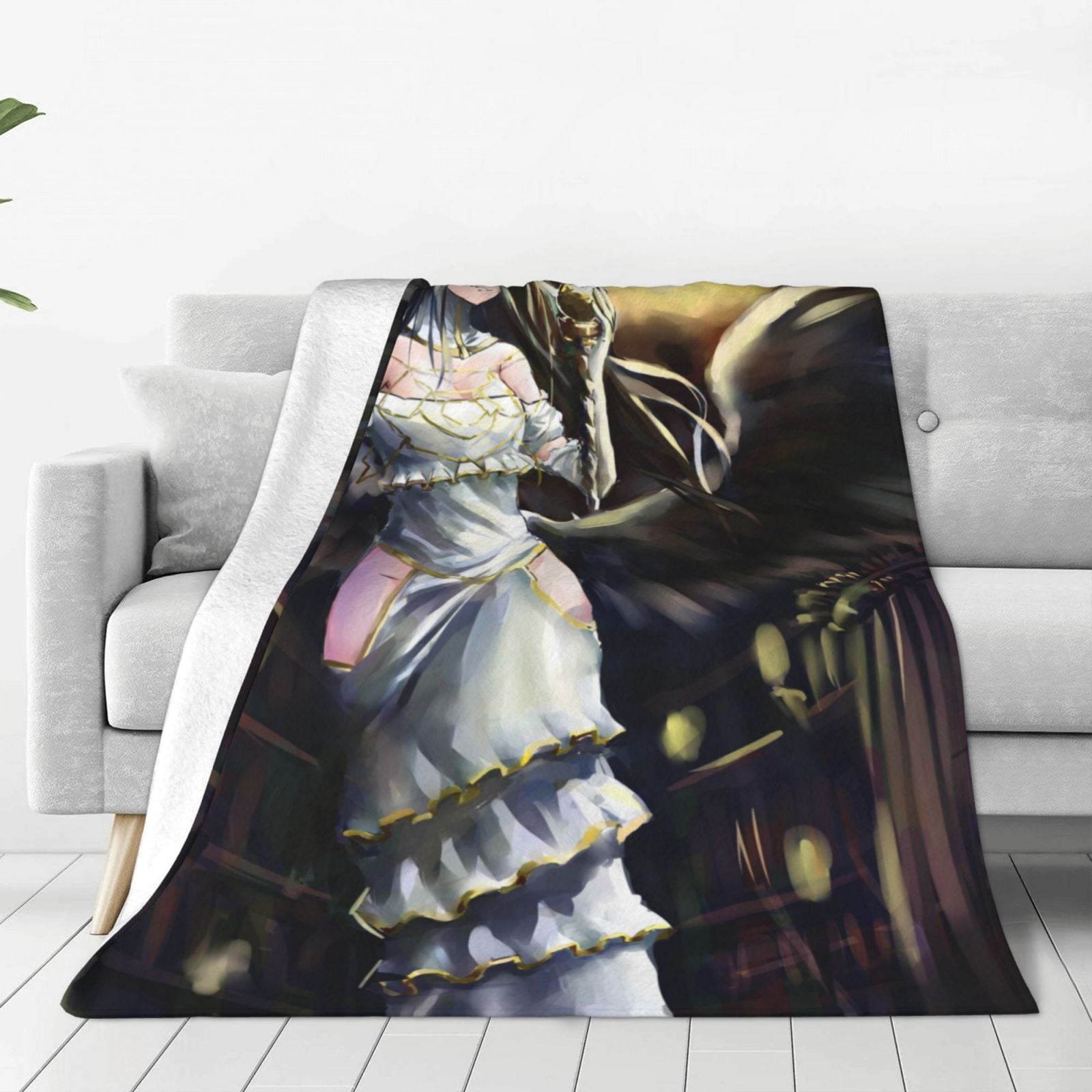 Anime Overlord Albedo Ultra-Soft Micro Fleece Blanket Throw All Season ...