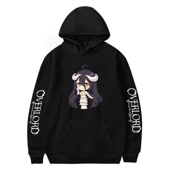 Anime Overlord Hoodie Streetwear Momonga Long Sleeve Sweatshirt Albedo ...