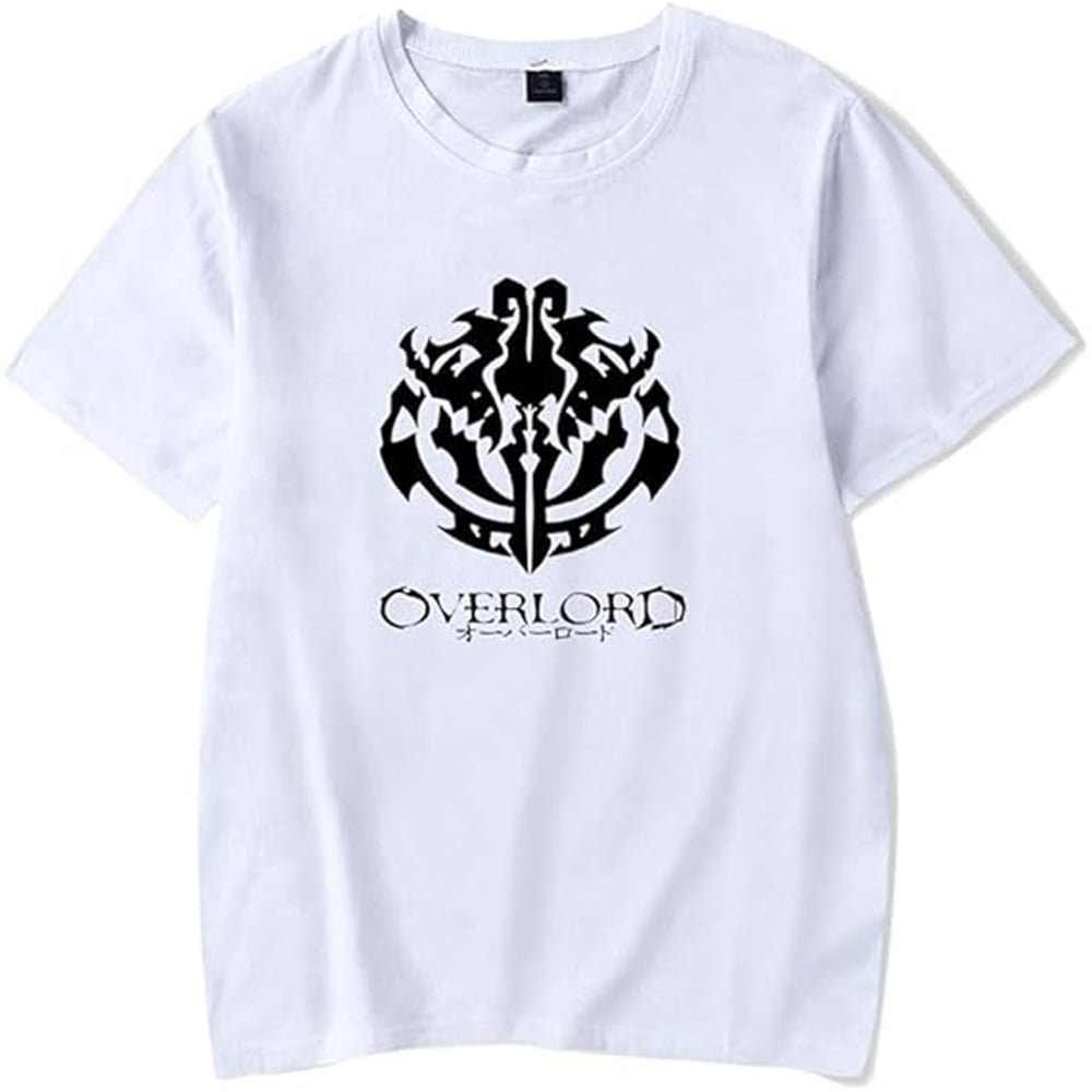 Anime Overlord Merch T-Shirt Casual Fashion Short Sleeved Harajuku ...