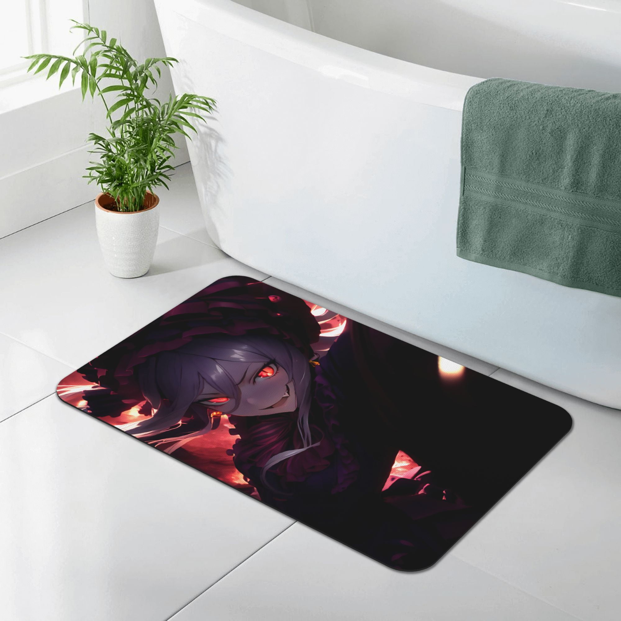 Anime Overlord Shalltear Bloodfallen Bath Mat Diatomaceous Earth Shower ...