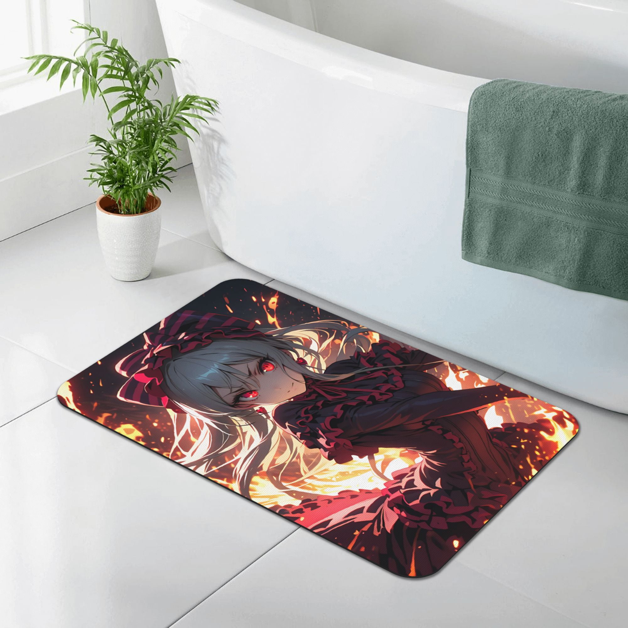 Anime Overlord Shalltear Bloodfallen Bath Mat Diatomaceous Earth Shower ...
