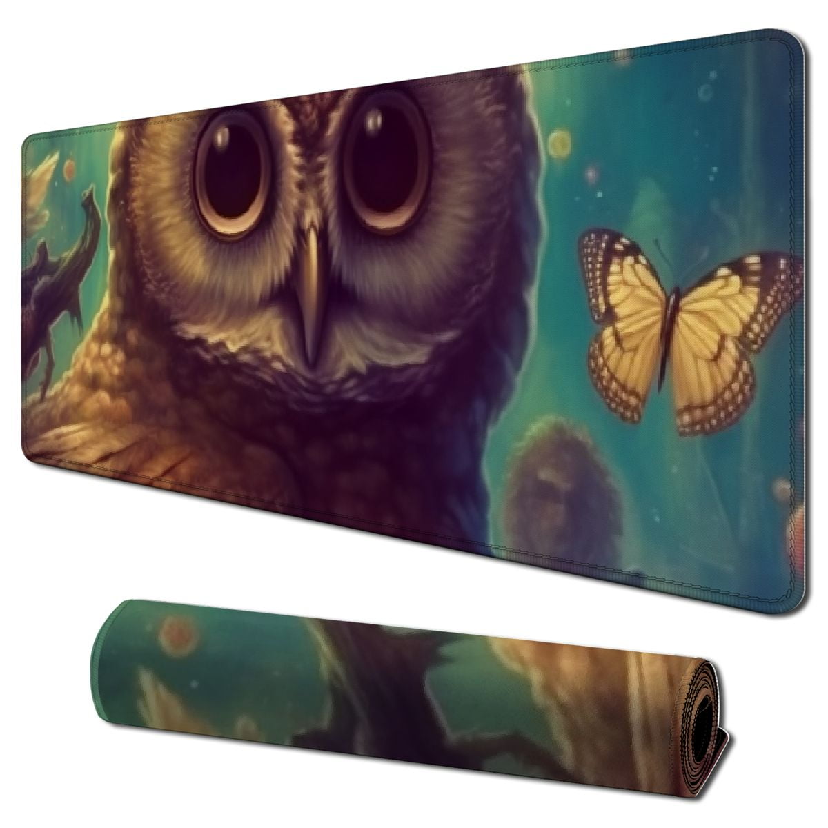 Anime Owl Extended Game Mouse Pad Large Gaming Mouse Pad with Non-Slip ...