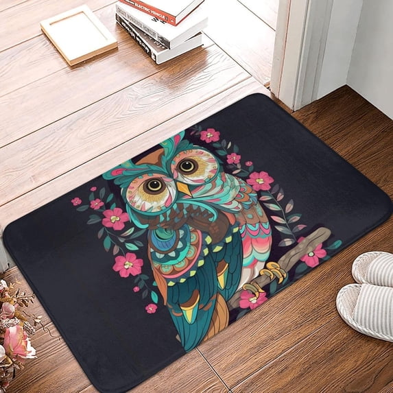 Anime Owl Front Door Mat Indoor Outdoor Non Slip Welcome Doormat 24 x ...