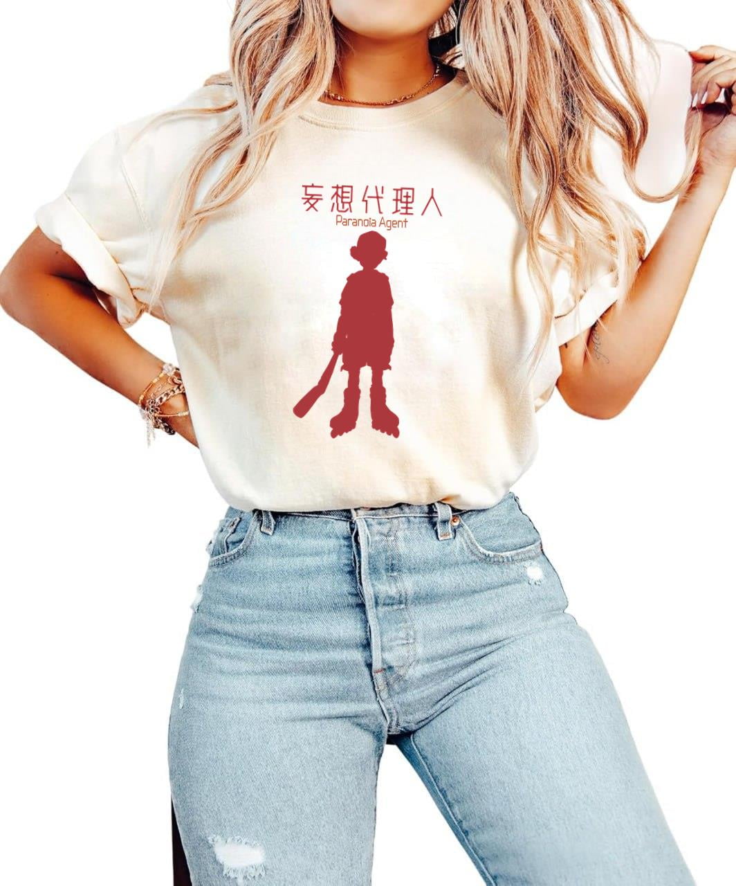 Anime PARANOIA AGENT Mousou Dairinin Lil Slug Comfort Color T-Shirt ...