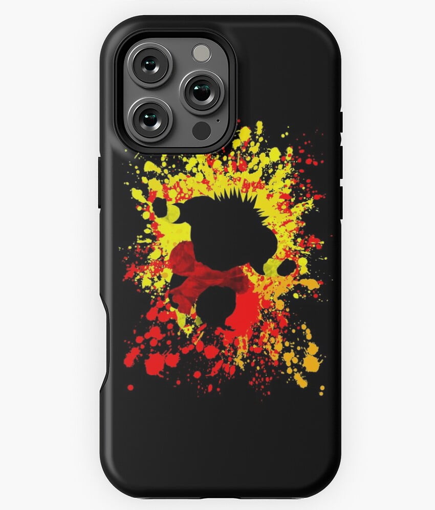 Anime Paint Splatter Inspired Shirt N6346 Phone Case for iPhone 17 16 ...