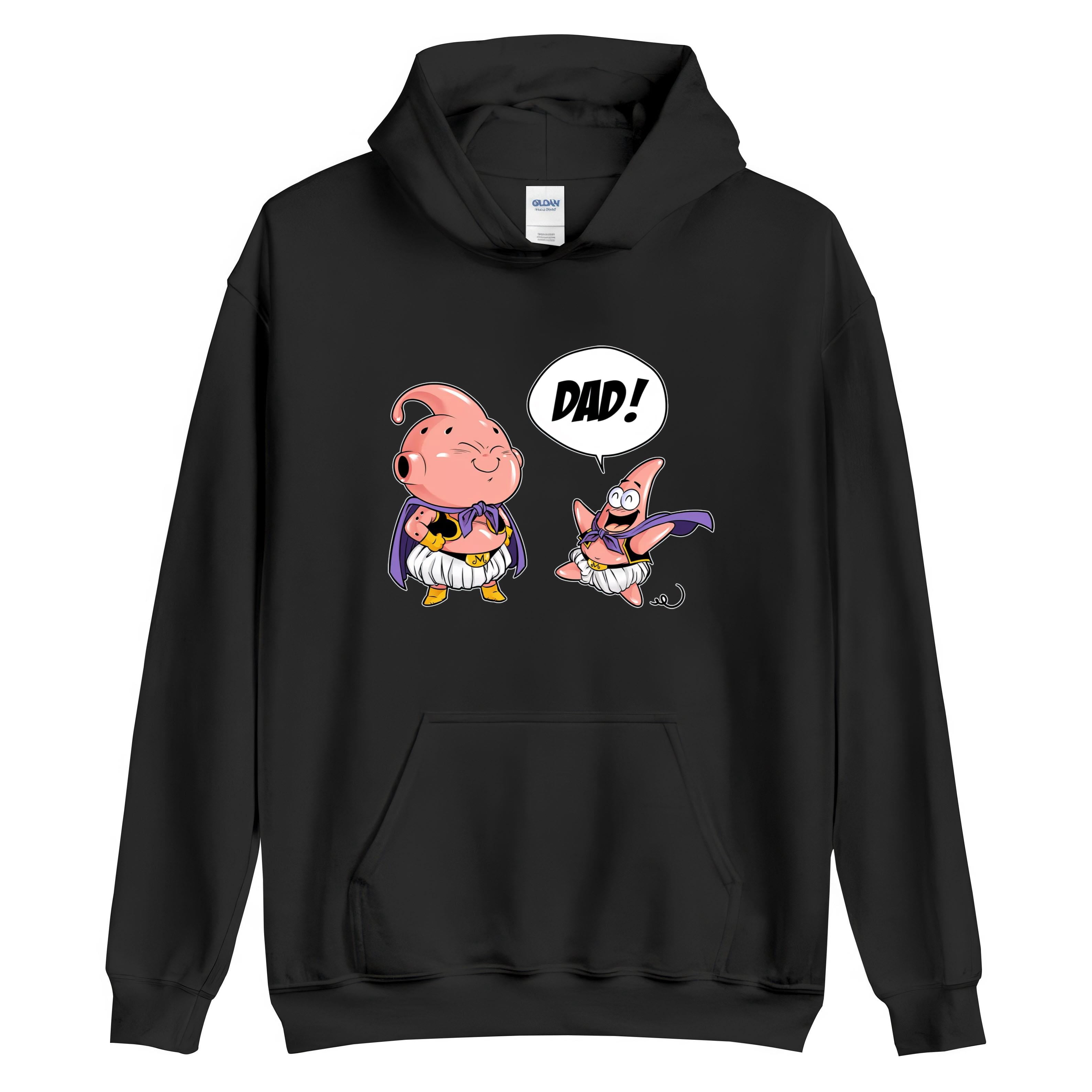 Anime Parody Graphic - DBZ Majin Boo and Patrick Hoodie - Walmart.com