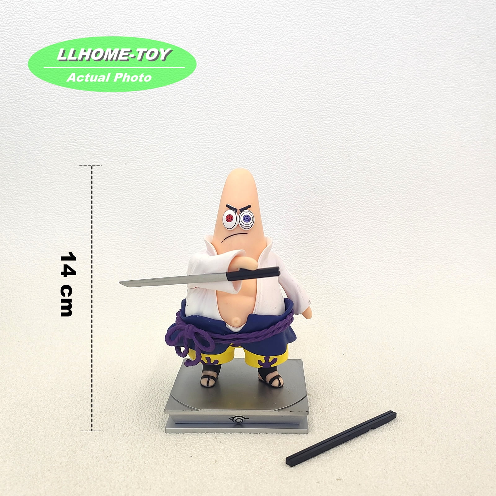 Anime Patrick Star COS Ninja Uchiha Sasuke PVC action Figure Statue toy ...