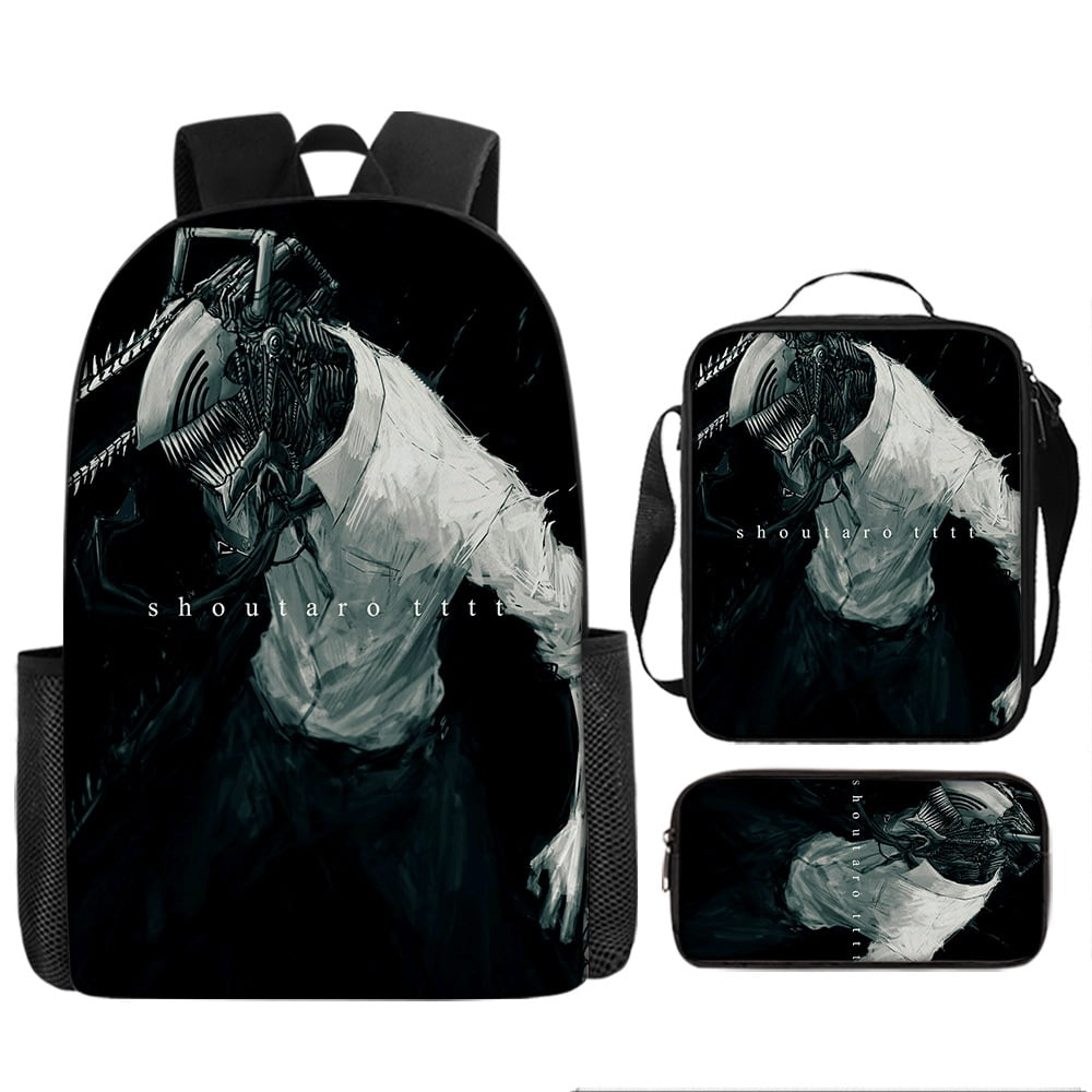 Anime Peripheral Chainsaw Man Backpack Simple Lightweight Large ...