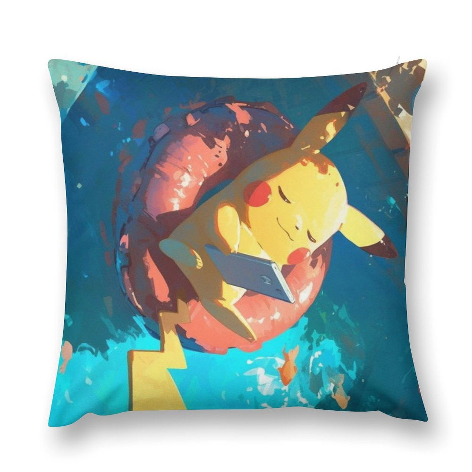 Anime Pikachu Pillowcases Pikachu Merch 16 "x16 " Anime Decorative ...