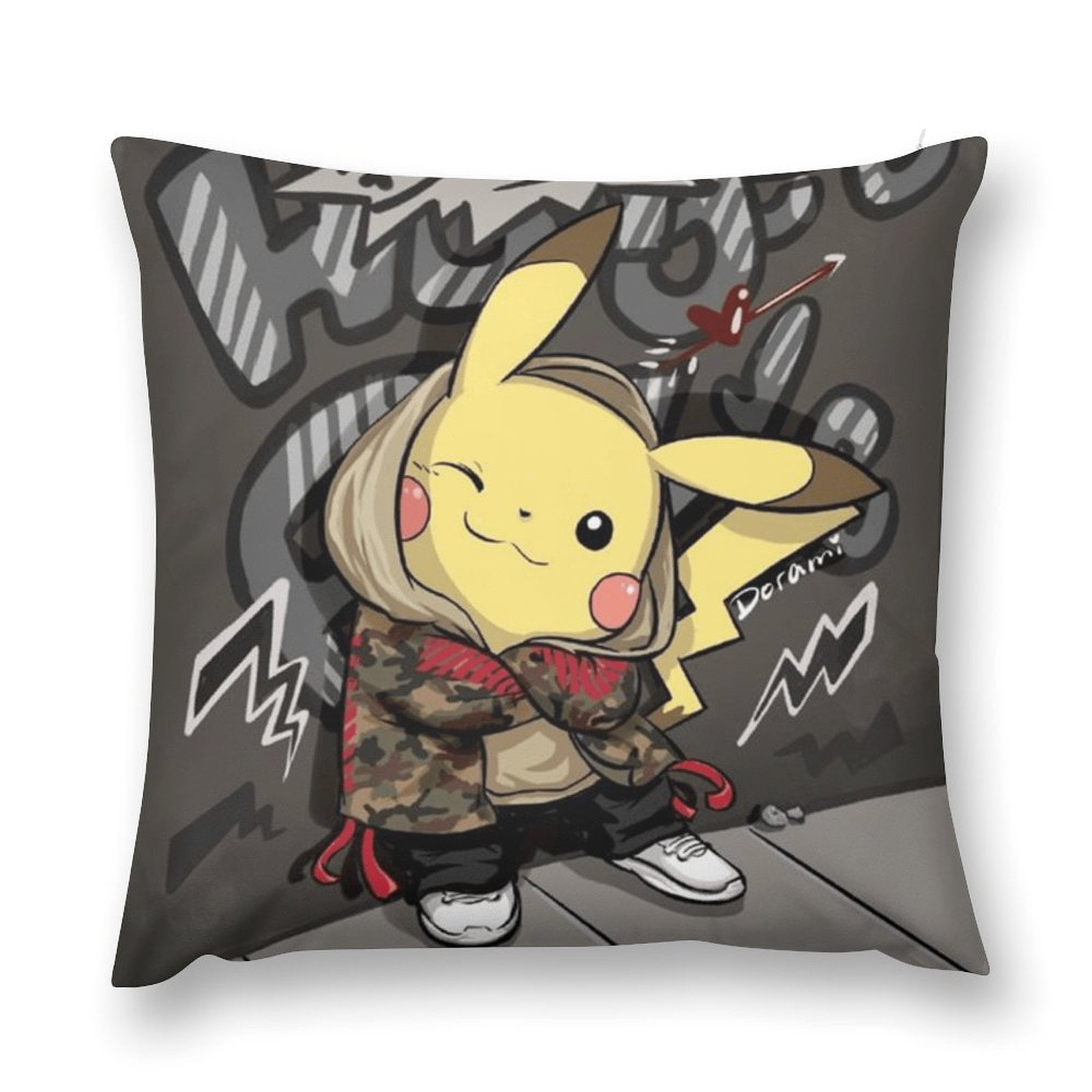 Anime Pikachu Pillowcases Pikachu Merch 24 "x24 " Anime Decorative ...