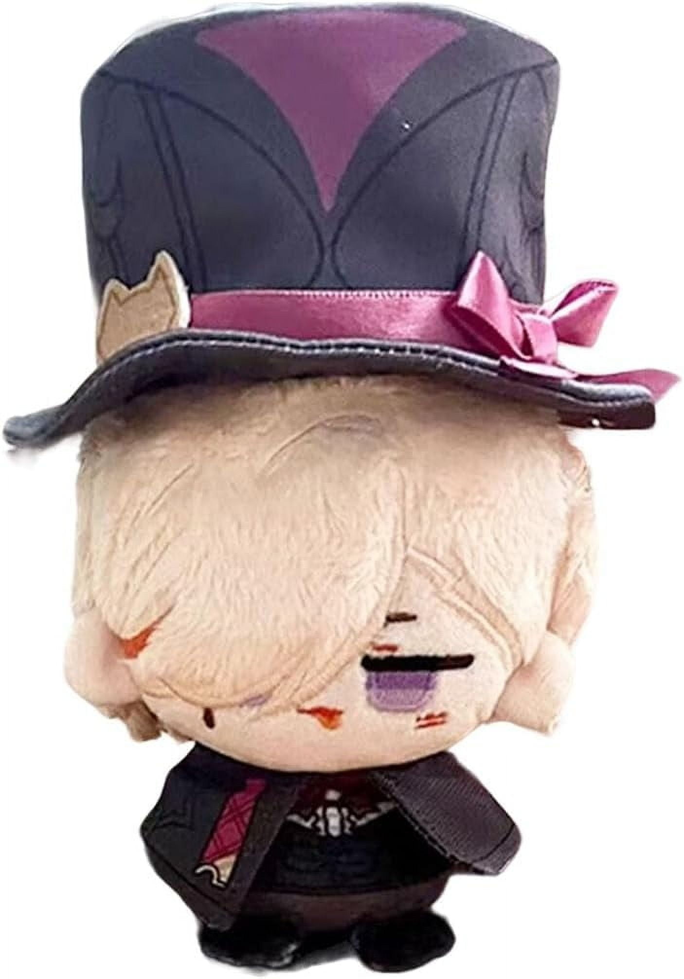 Anime Plush Keychain for Backpack, 4" Cute Chibi Plush Figure, Furina ...