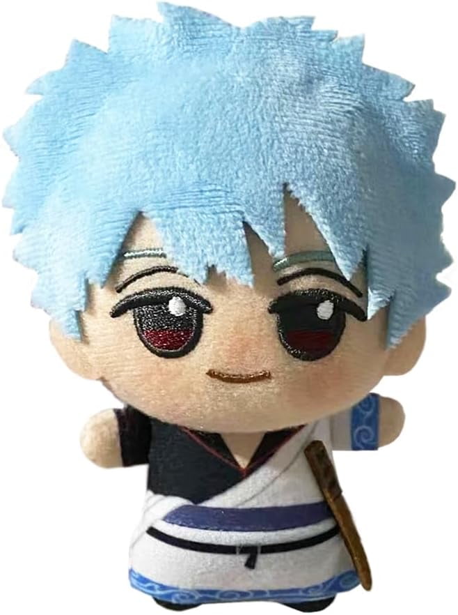Anime Plush Sakata Gintoki Figure Soft Stuffed Throw Pendent Figurine ...