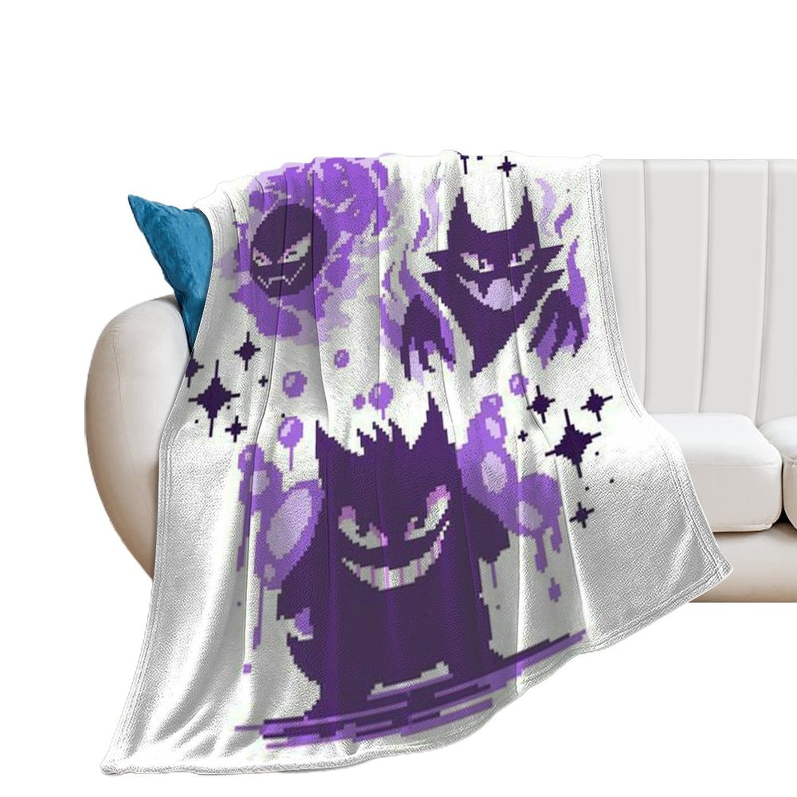 Anime Pokemon Blankets Gengar Throw Blanket 30"*40"（76*100cm） Gengar ...
