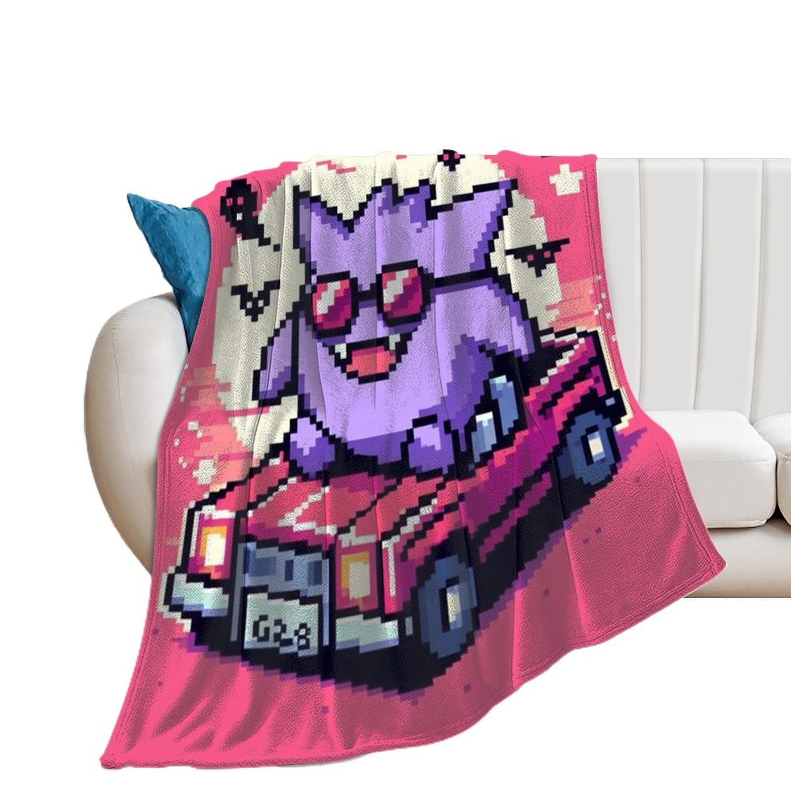 Anime Pokemon Blankets Gengar Throw Blanket 30"*40"（76*100cm） Gengar ...