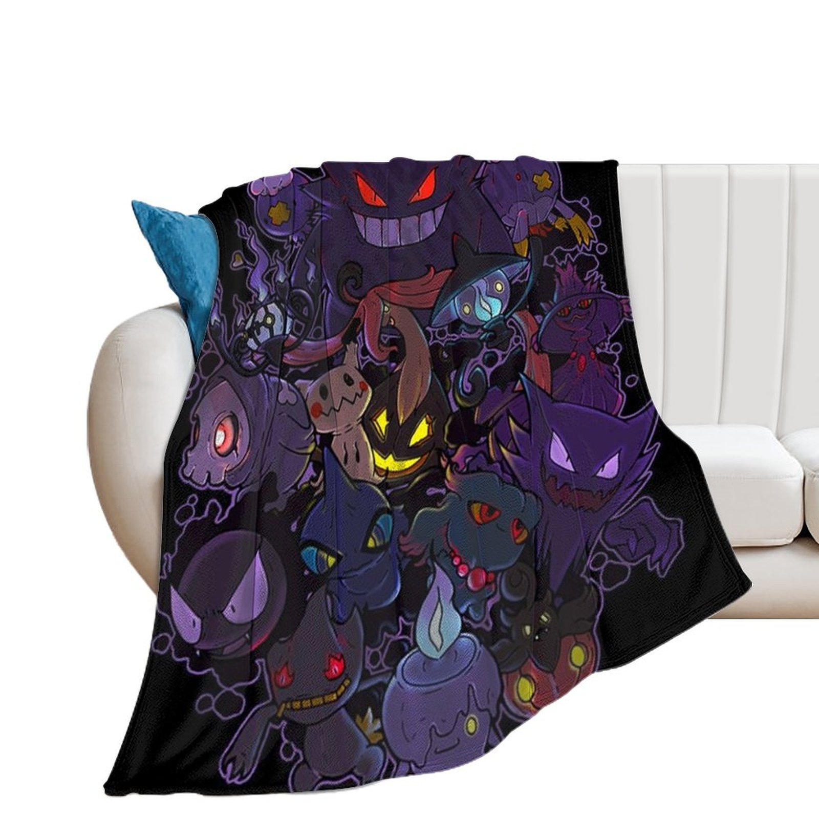 Anime Pokemon Blankets Gengar Throw Blanket 30"*40"（76*100cm） Gengar ...