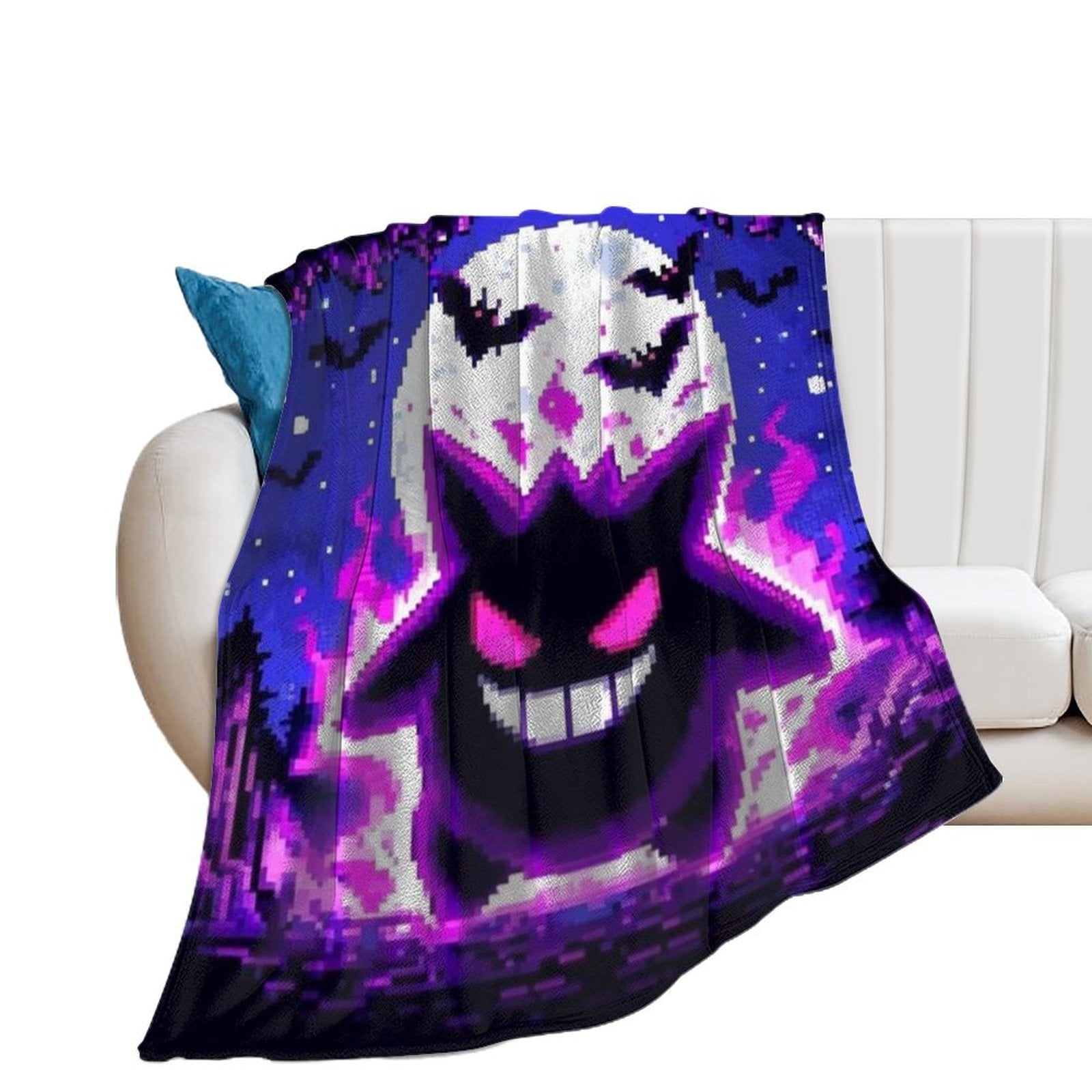 Anime Pokemon Blankets Gengar Throw Blanket 40"*50" （100*130cm） Gengar ...