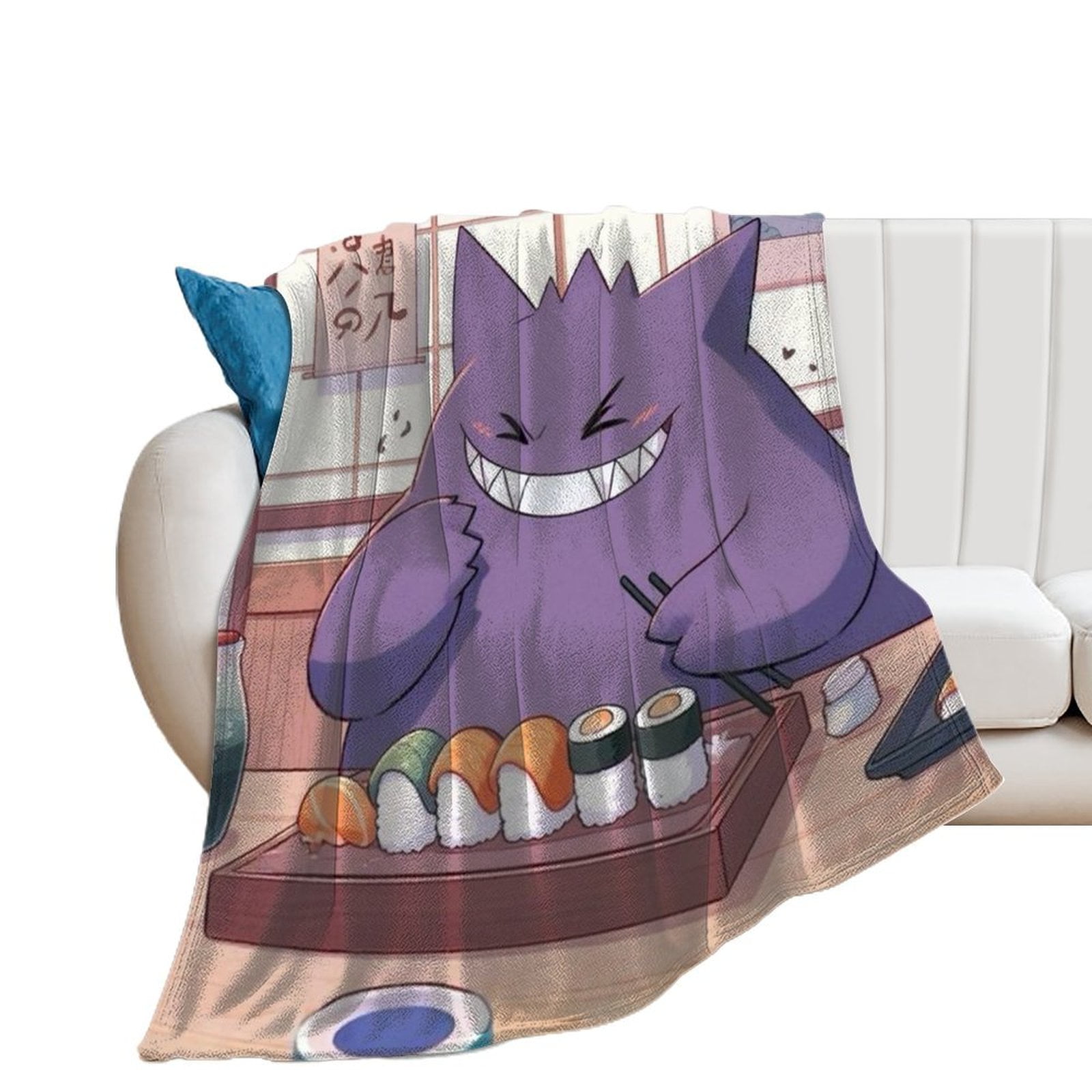 Anime Pokemon Blankets Gengar Throw Blanket 40"*50" （100*130cm） Gengar ...