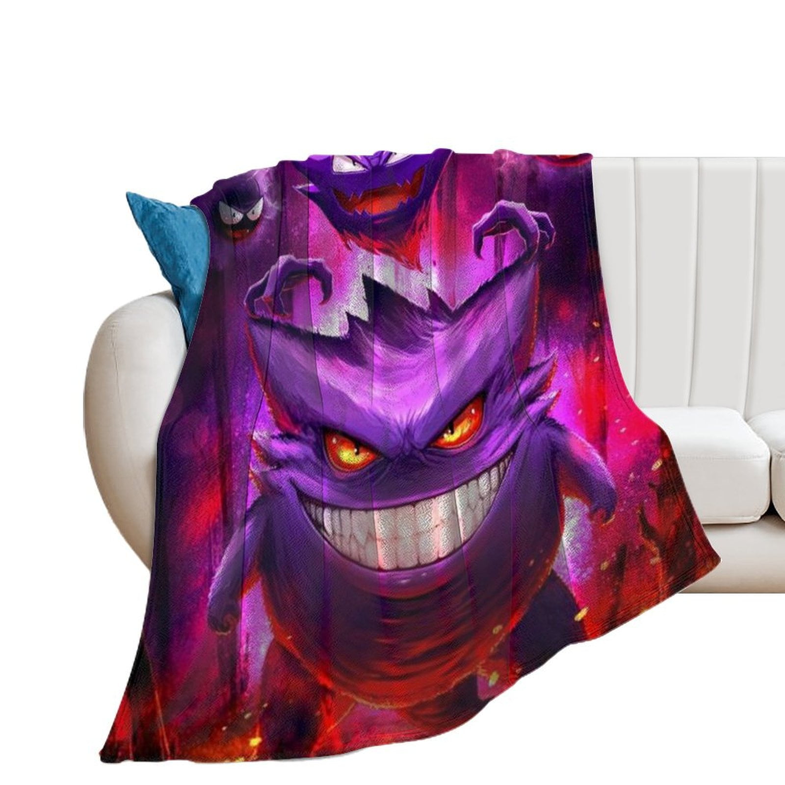 Anime Pokemon Blankets Gengar Throw Blanket 50"*60"（130*150cm） Gengar ...