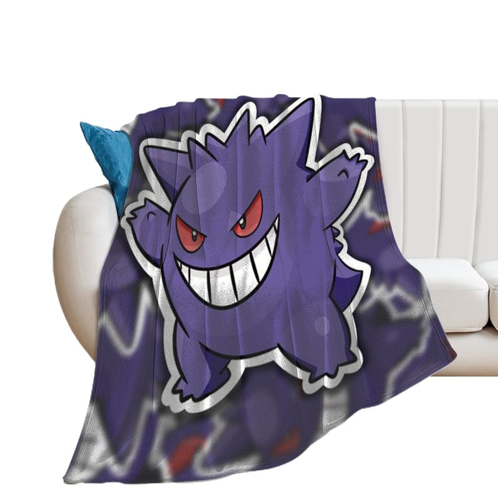 Anime Pokemon Blankets Gengar Throw Blanket 60"*80"（150*200cm） Gengar ...