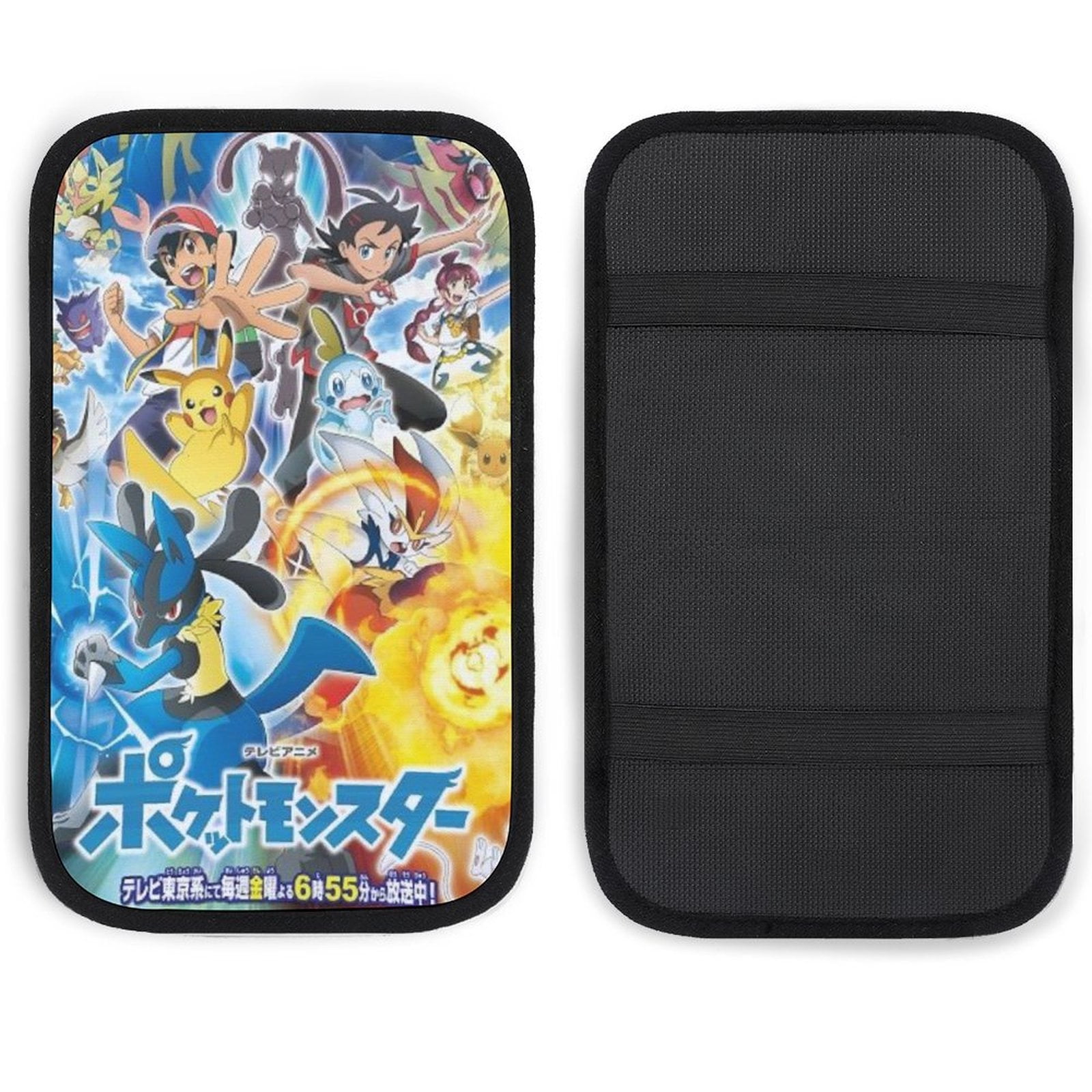 Anime Pokemon Car Armrest Cover Auto Center Console Pad Car handrail ...