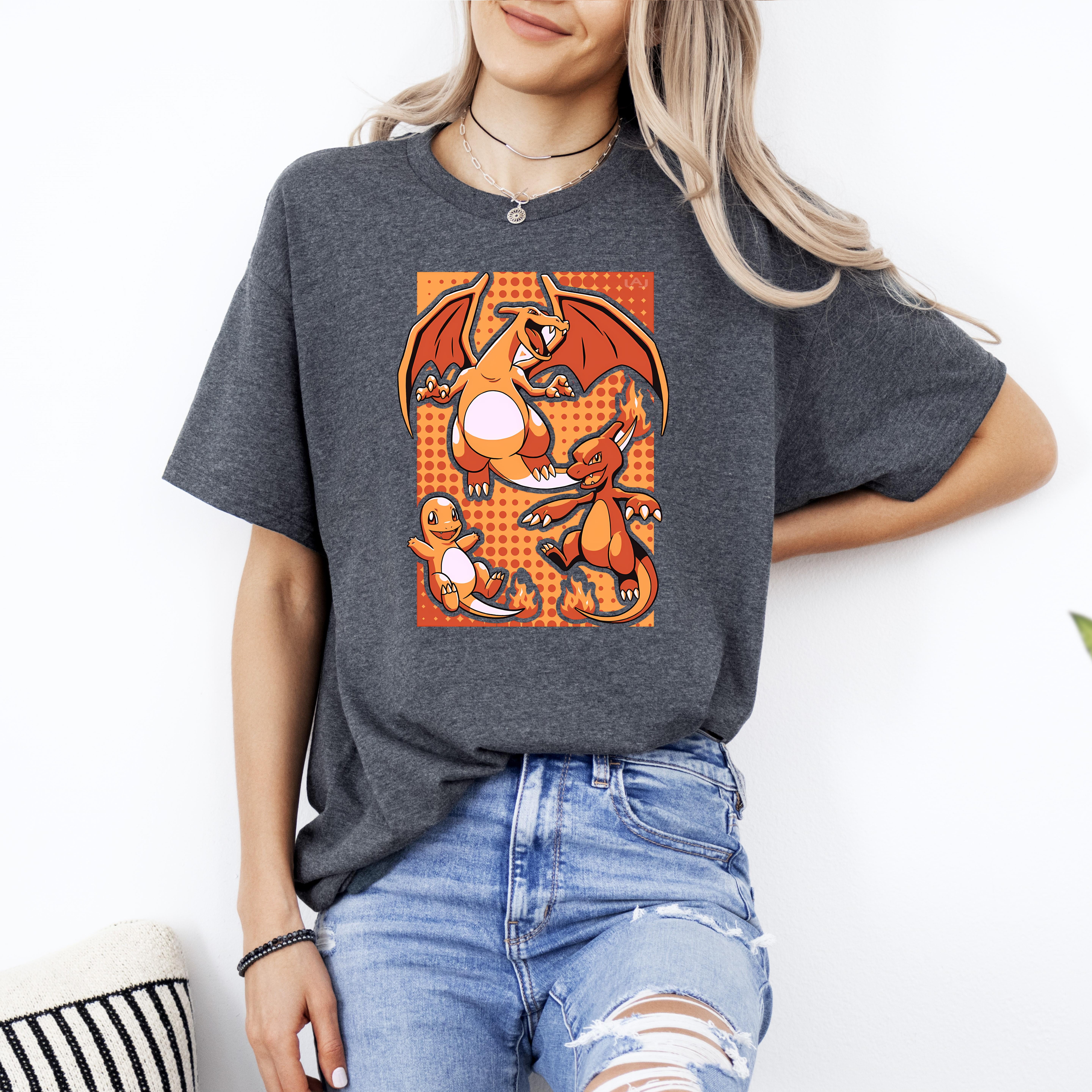 Anime Pokemon Charmander V3 Unisex tee , for men & women, up to size ...