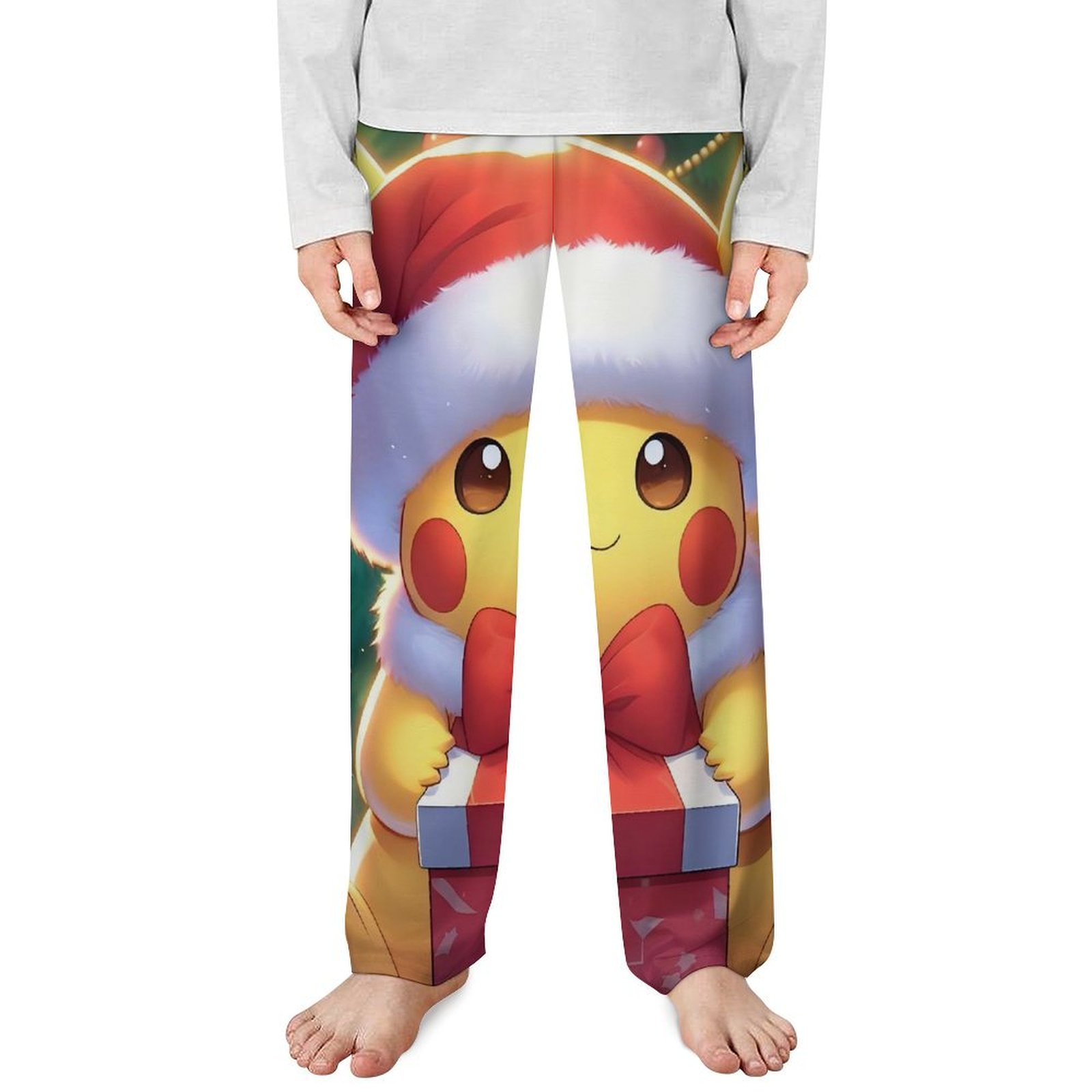 Anime Pokemon Christmas Pajama Pants for Kids Anime Sleep Bottoms ...