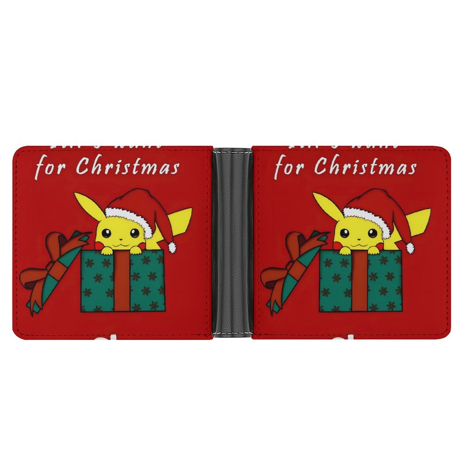 Anime Pokemon Christmas Wallet For Men Purse Leather Bifold Wallet ...