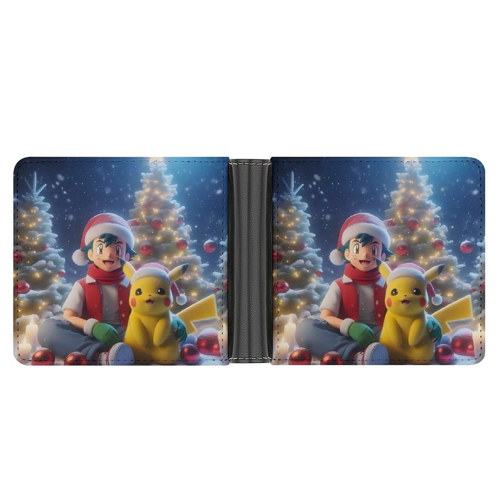 Anime Pokemon Christmas Wallet For Men Purse Leather Bifold Wallet ...