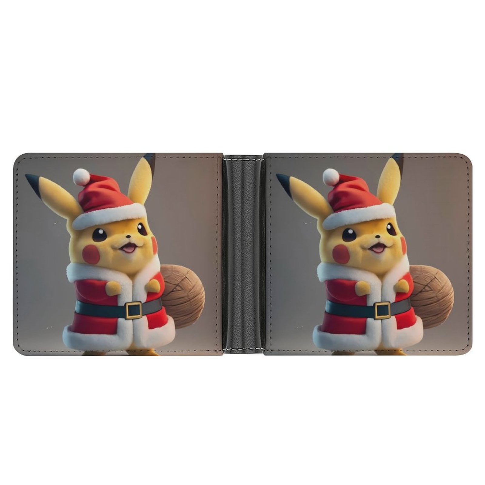 Anime Pokemon Christmas Wallet For Men Purse Leather Bifold Wallet ...