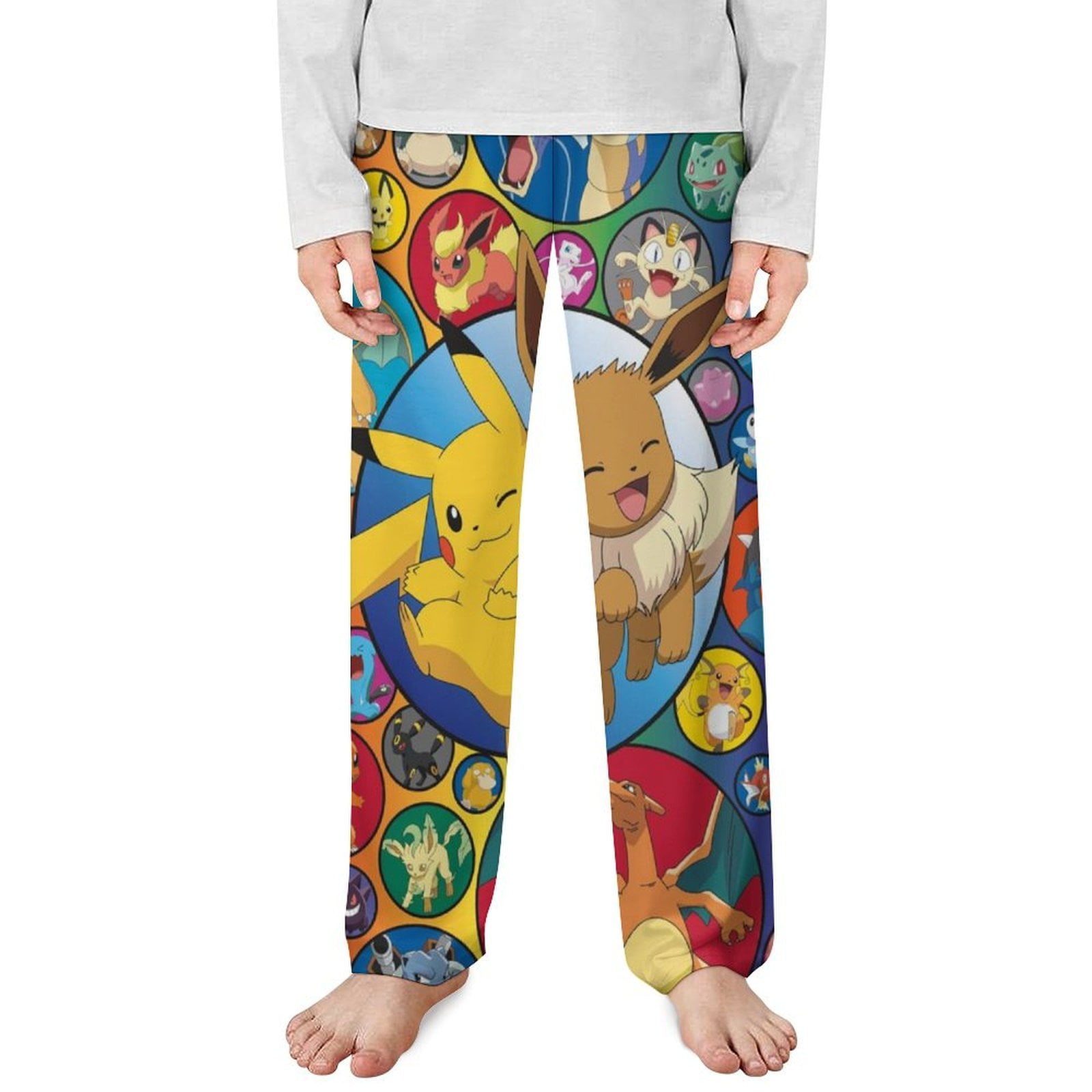 Anime Pokemon Pajama Pants for Kids Anime Sleep Bottoms Pokemon Merch ...