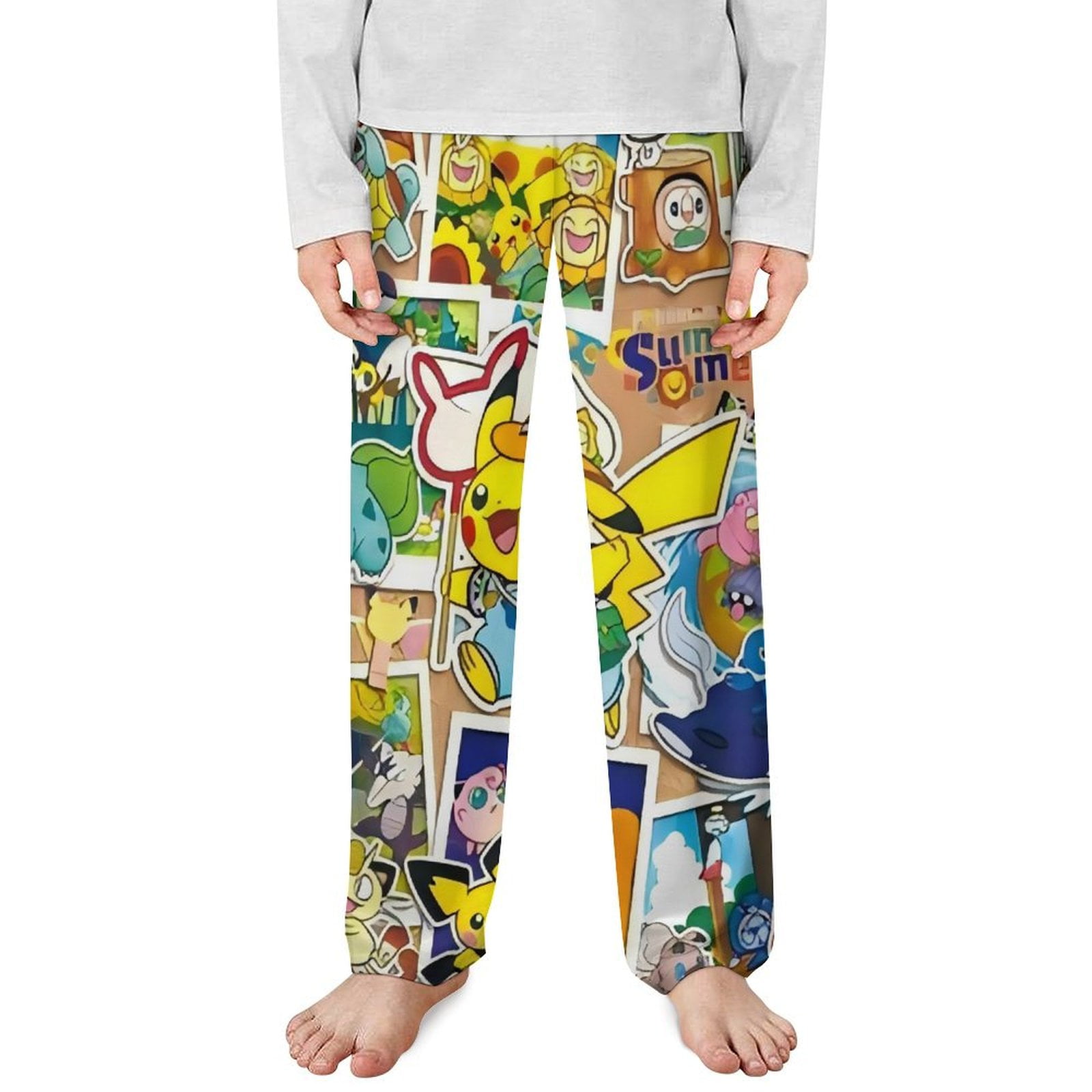 Anime Pokemon Pajama Pants for Kids Anime Sleep Bottoms Pokemon Merch ...