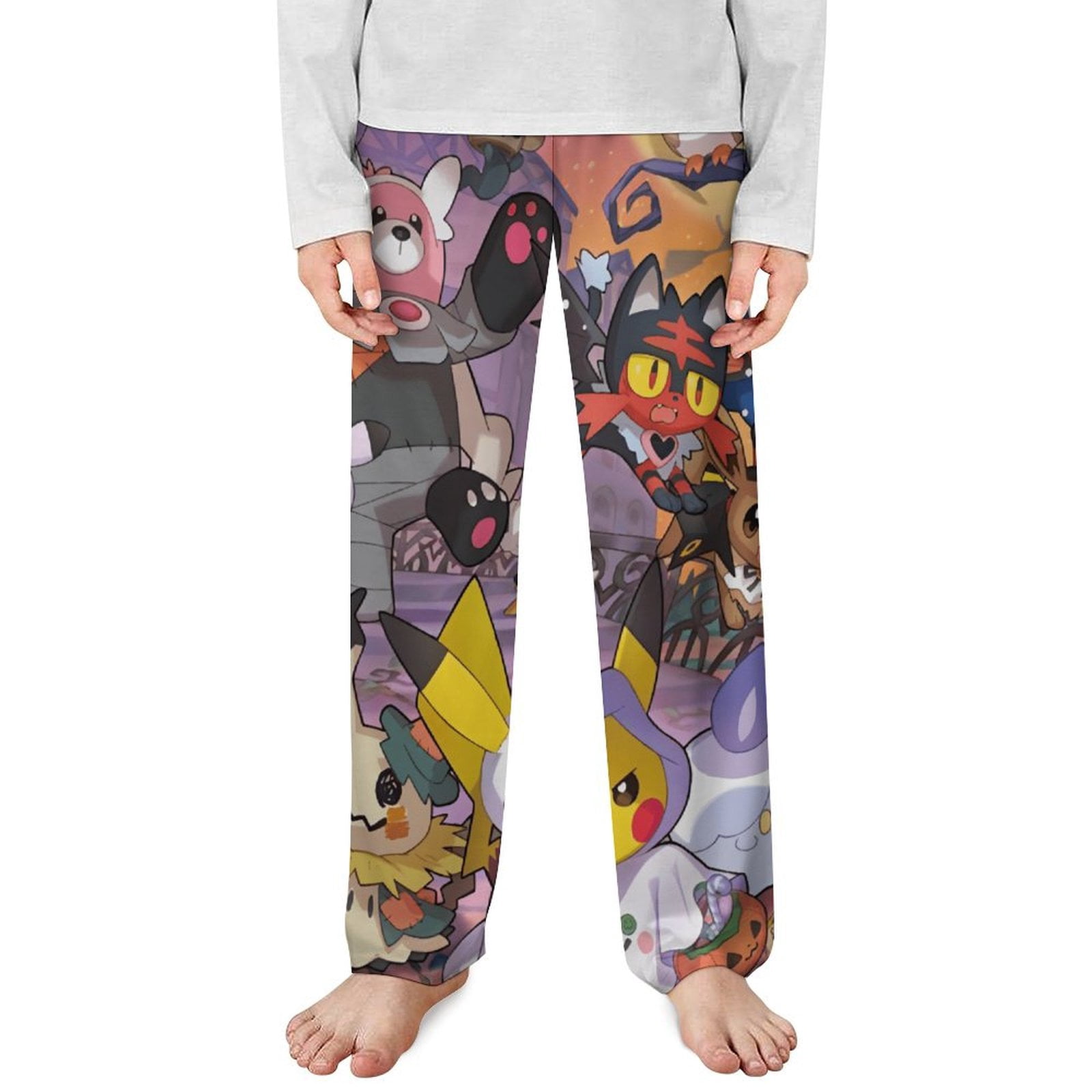 Anime Pokemon Pajama Pants for Kids Anime Sleep Bottoms Pokemon Merch ...