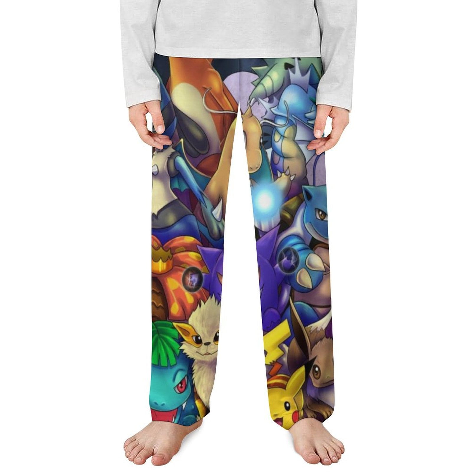 Anime Pokemon Pajama Pants for Kids Anime Sleep Bottoms Pokemon Merch ...