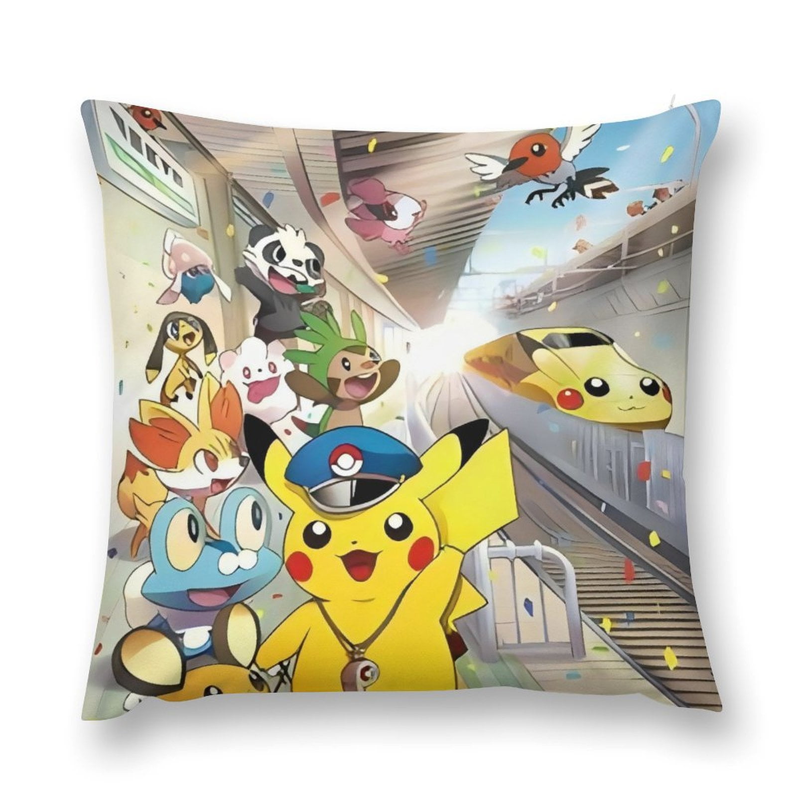 Anime Pokemon Pillowcases Pokemon Merch 18 "x18 " Anime Decorative ...