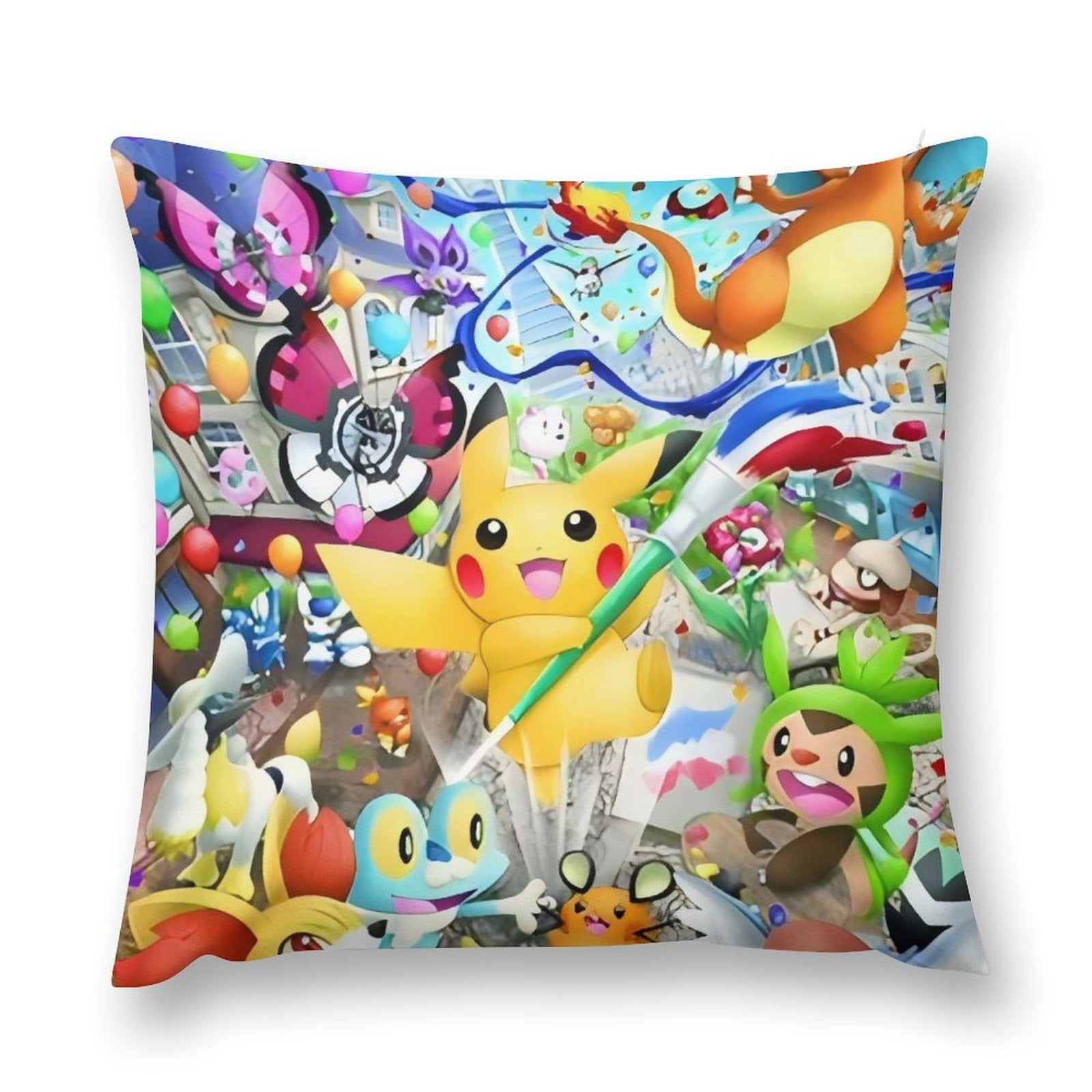 Anime Pokemon Pillowcases Pokemon Merch 18 "x18 " Anime Decorative ...