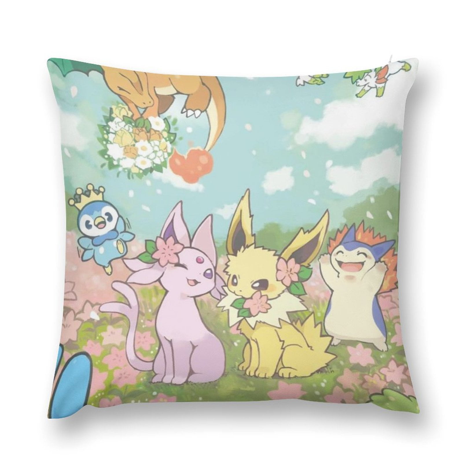Anime Pokemon Pillowcases Pokemon Merch 24 "x24 " Anime Decorative ...