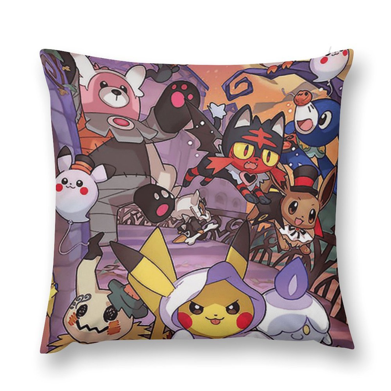 Anime Pokemon Pillowcases Pokemon Merch 24 "x24 " Anime Decorative ...