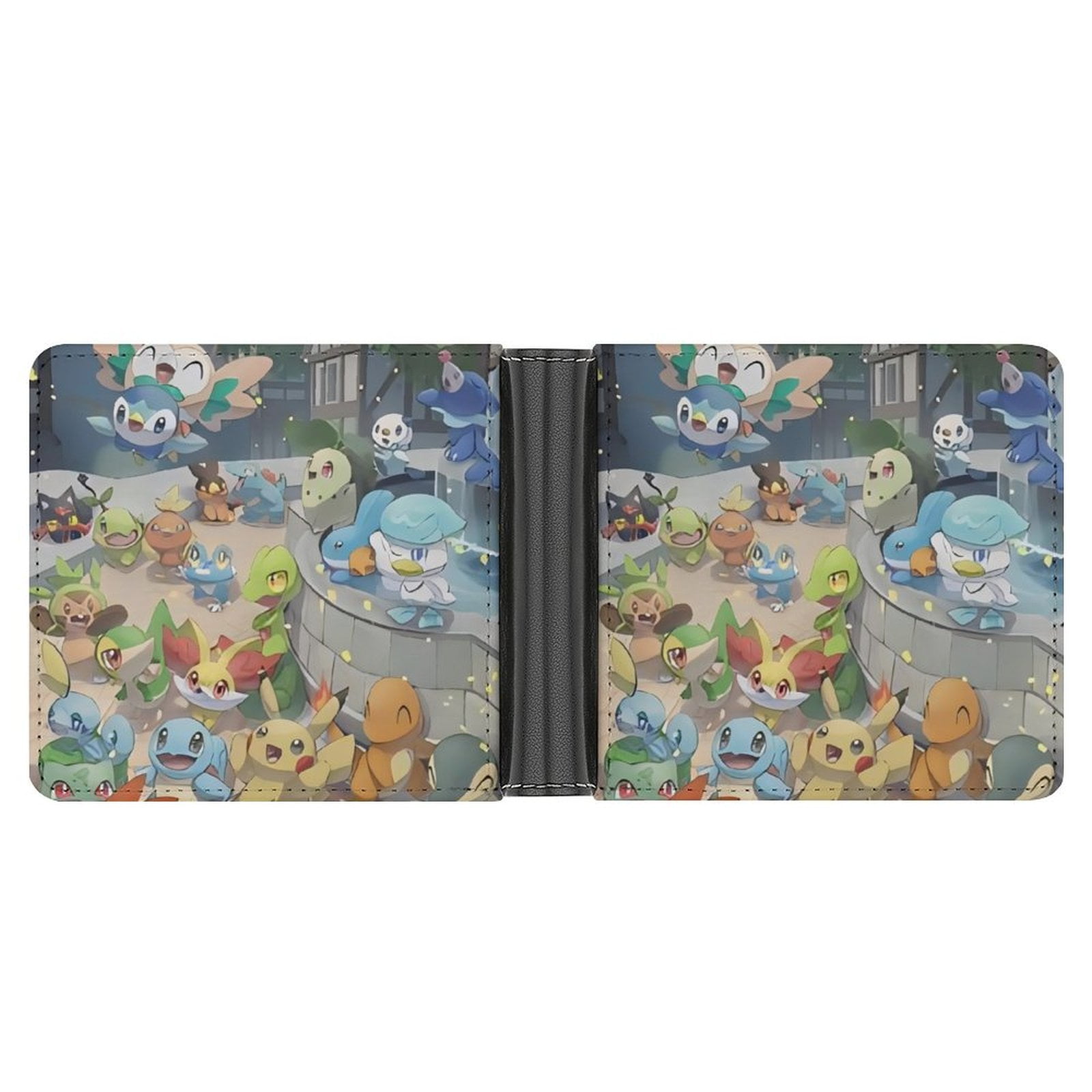 Anime Pokemon Wallet For Men Purse Leather Bifold Wallet Pokemon Merch ...