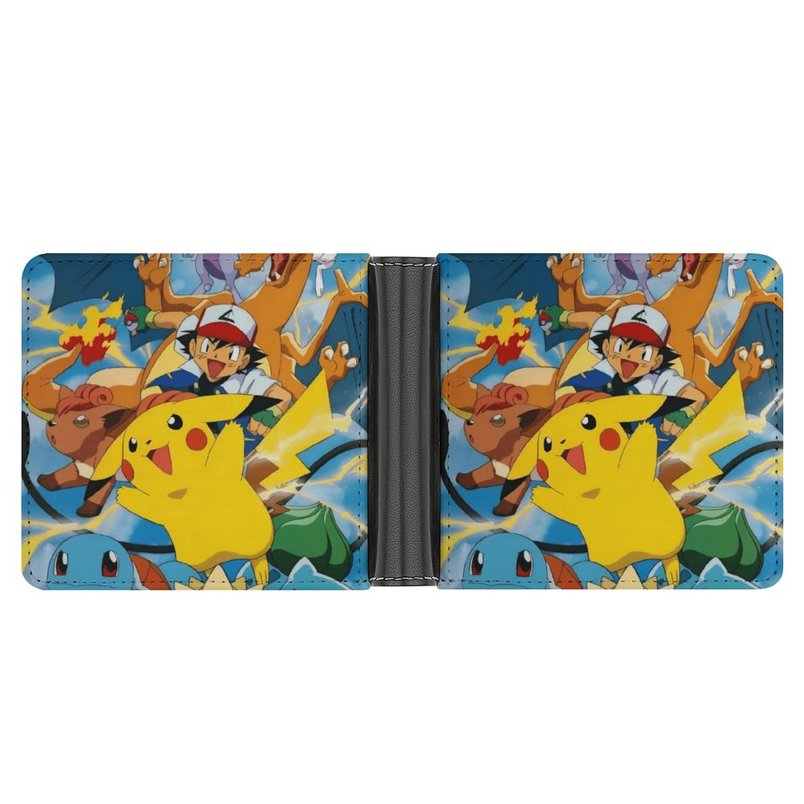 Anime Pokemon Wallet For Men Purse Leather Bifold Wallet Pokemon Merch ...