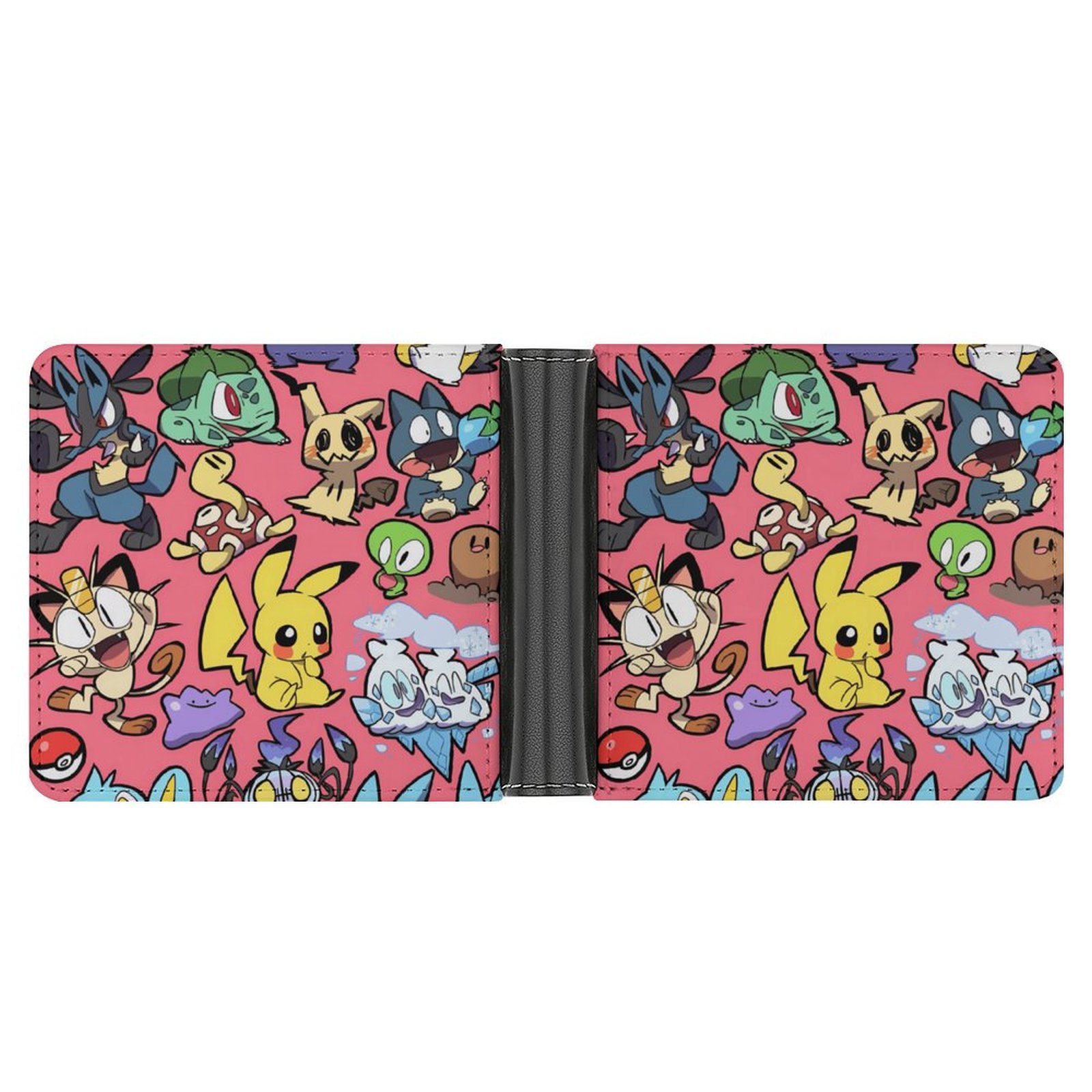 Anime Pokemon Wallet For Men Purse Leather Bifold Wallet Pokemon Merch ...